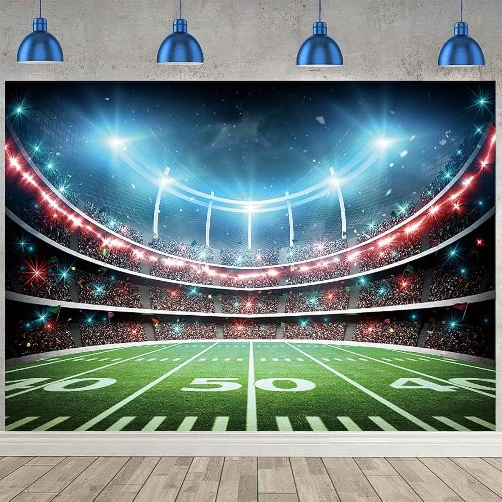 Football Field Backdrop Sports Stadium Auditorium Light Photography ...