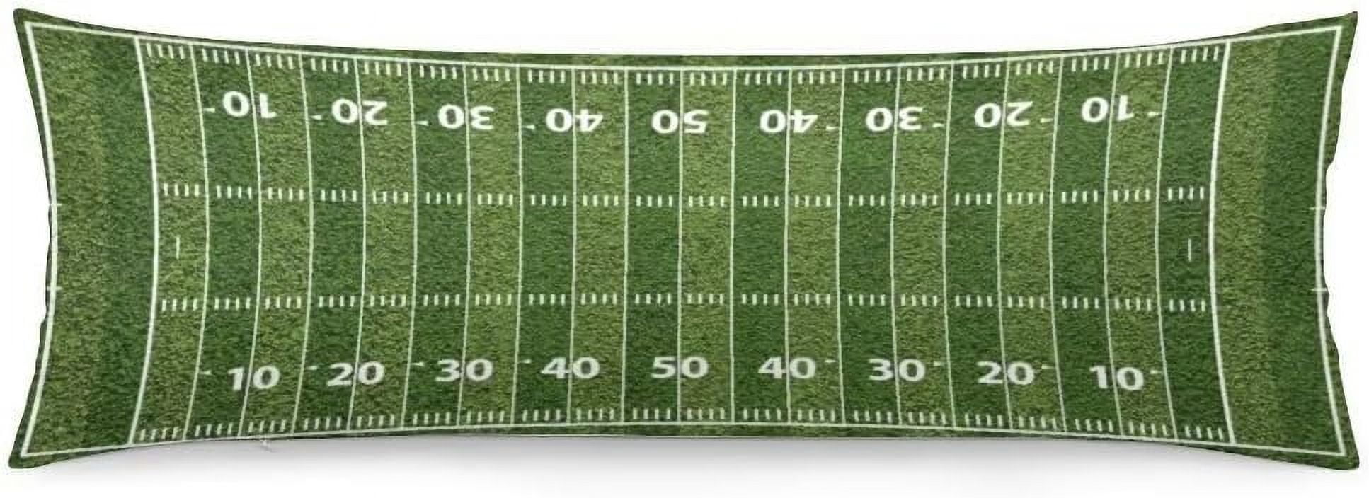 Football Field Body Pillow Cover Sports American Sports Green Lawn ...