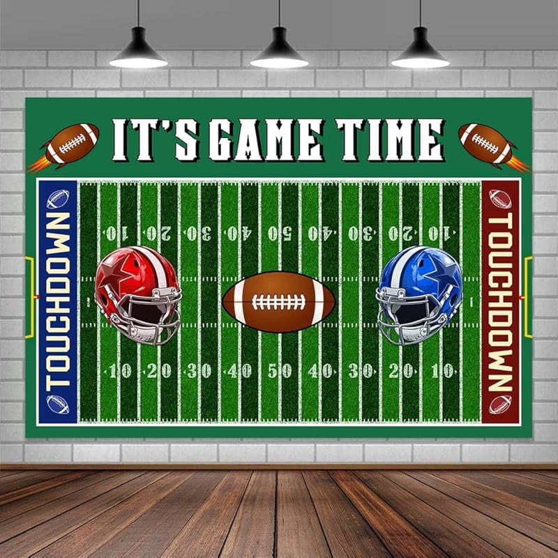 Football Field Groovy Photo Backdrop Photography Background, Tailgate ...