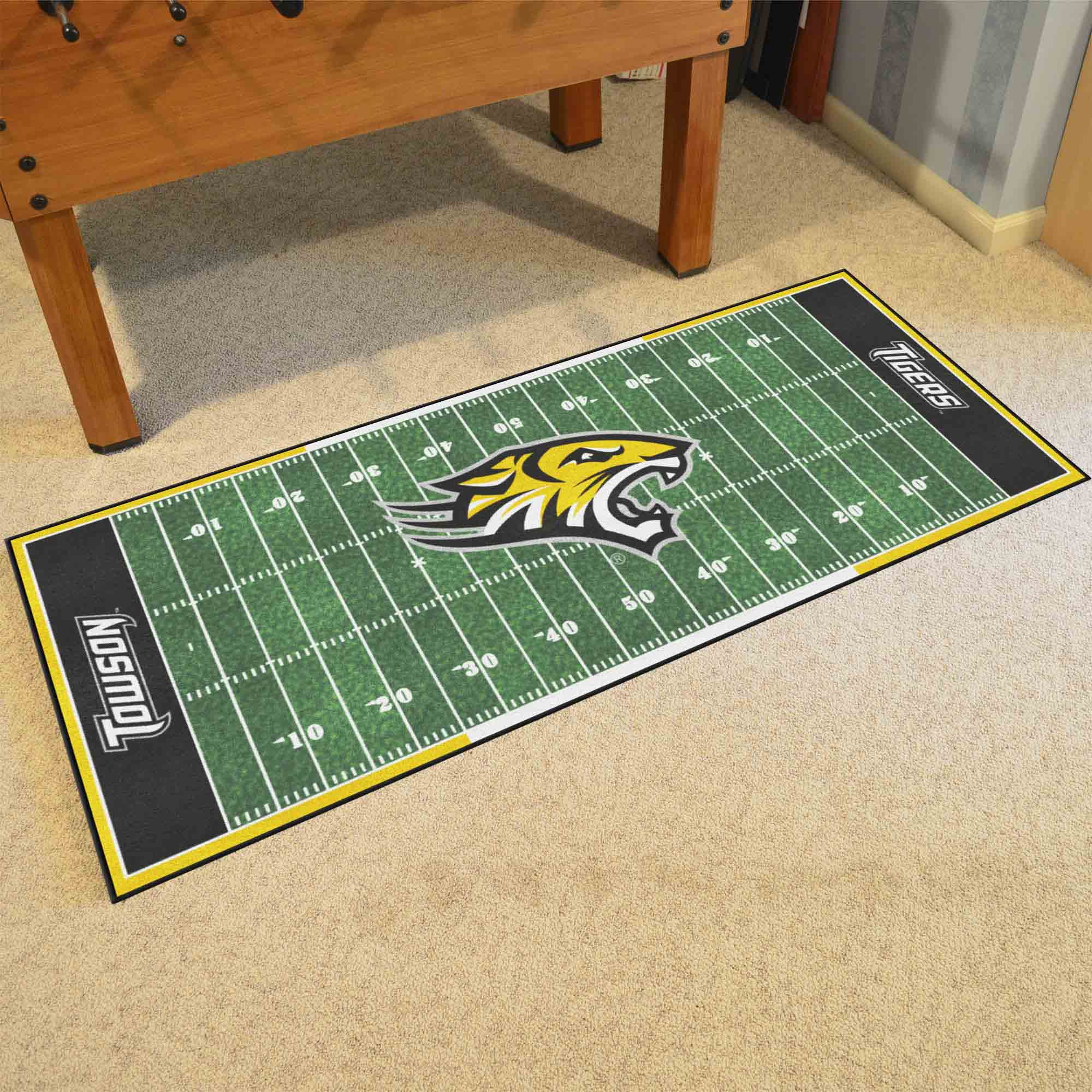 Football Field Runner - Tigers Towson University 30"x72" - Walmart.com