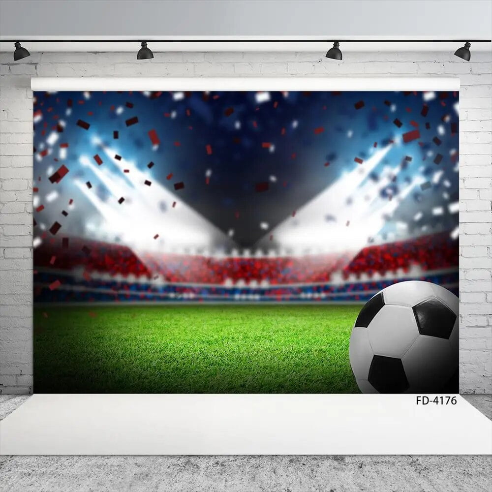 Football Field Soccer Focus Grassland Photophone Photography Background ...