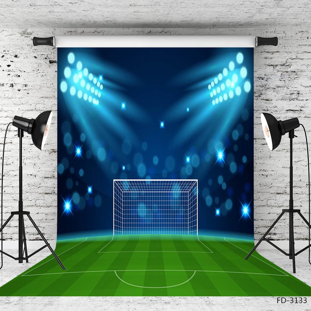 Football Field Spotlight Bokeh Photo Backdrop Vinyl Cloth Photoshoot Backgrounds for Baby ...