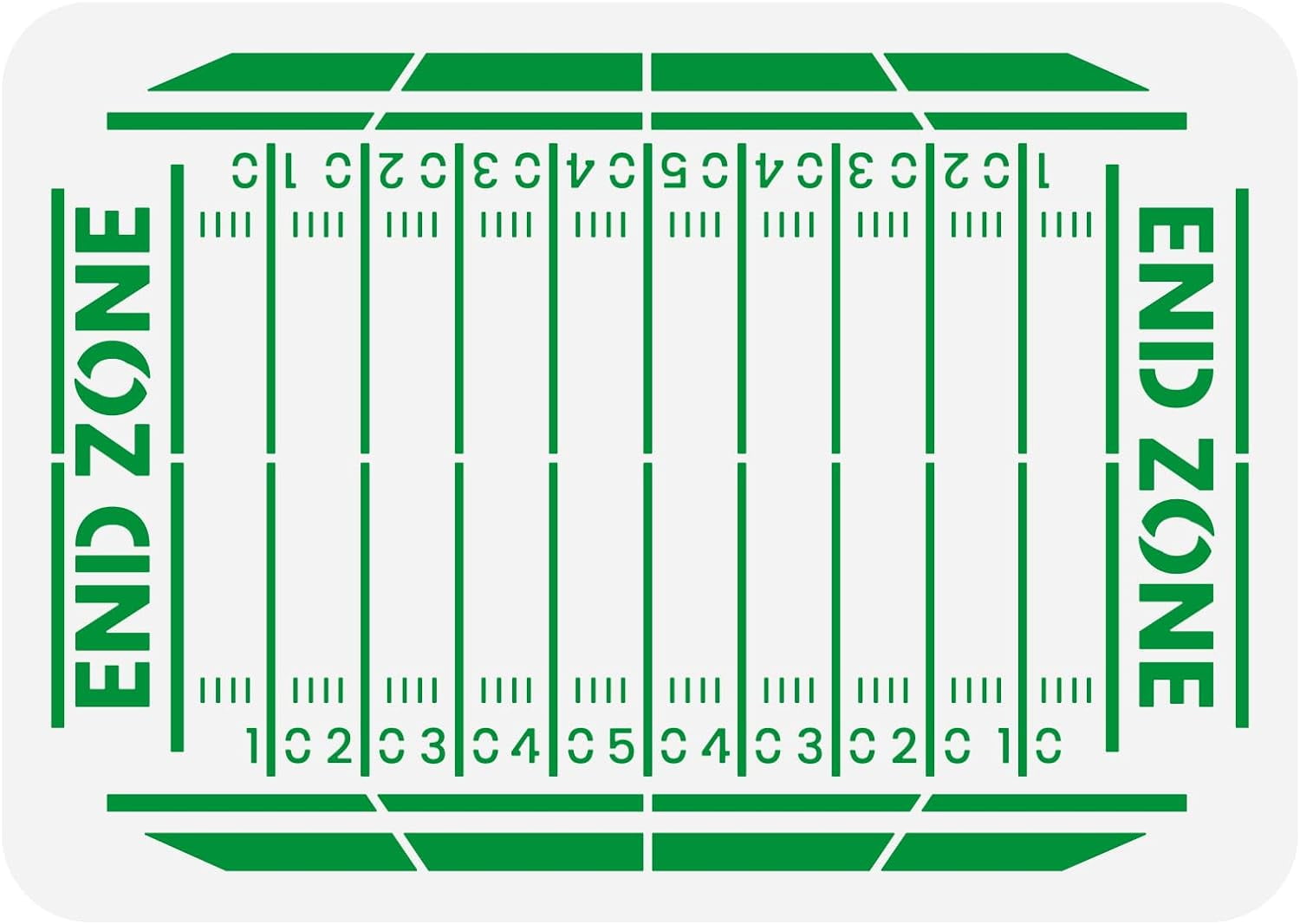 Football Field Stencil 8.3x11.7inch 14 Mil Template for Painting Lines ...