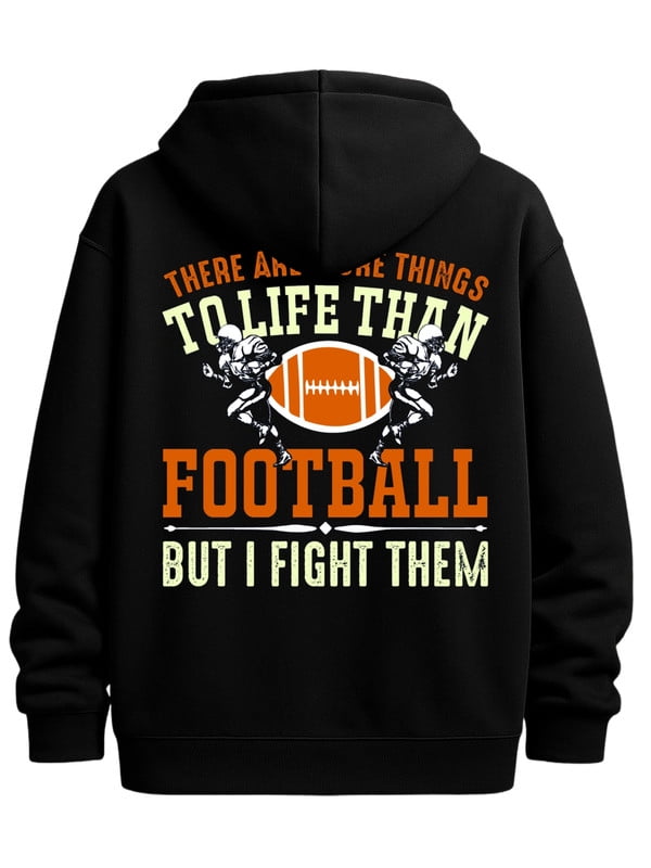 Football Fight funny hoodies for men hoodies black Perfect for ...