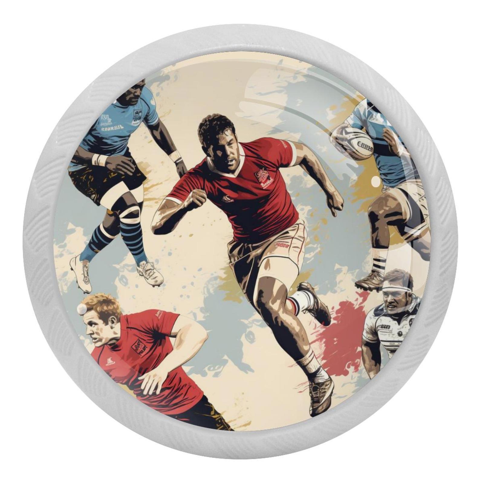 Football Fluorescent Drawer Pulls: Round 4-Pack, Glow-in-the-Dark Knobs ...