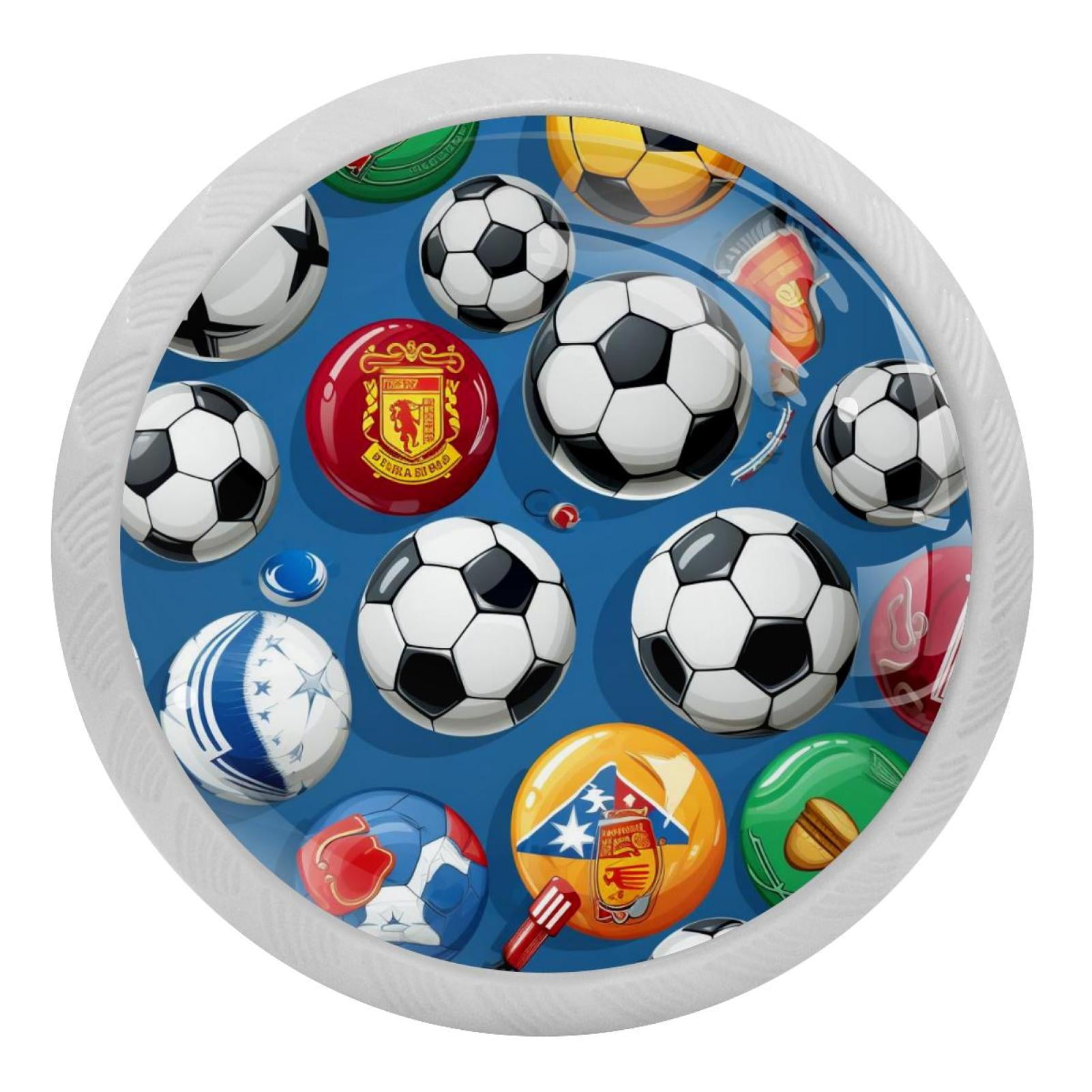 Football Fluorescent Drawer Pulls: Round 4-Pack of Glow-in-the-Dark ...
