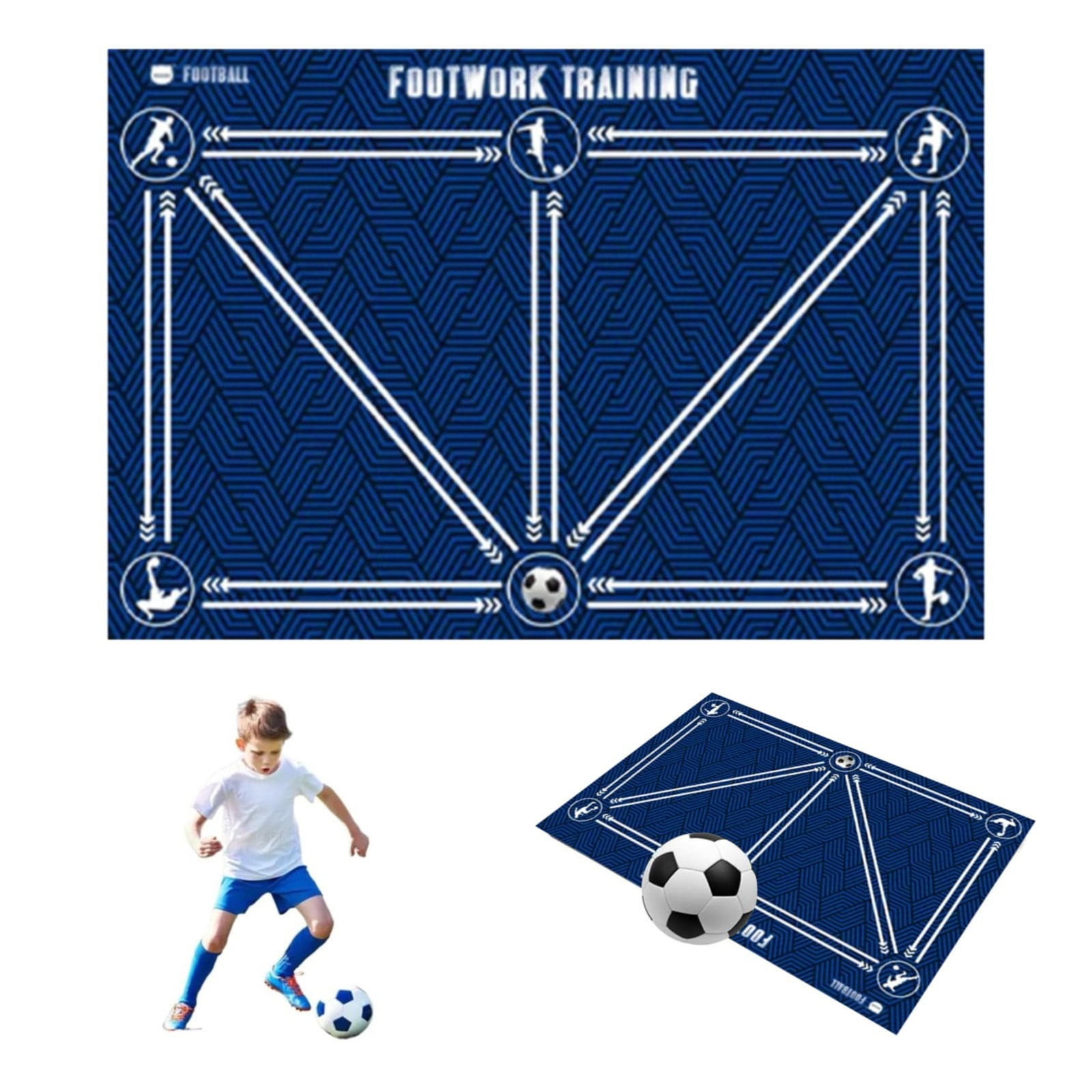 Football Footstep Training Mat Soccer Training Mat Agility Footstep ...