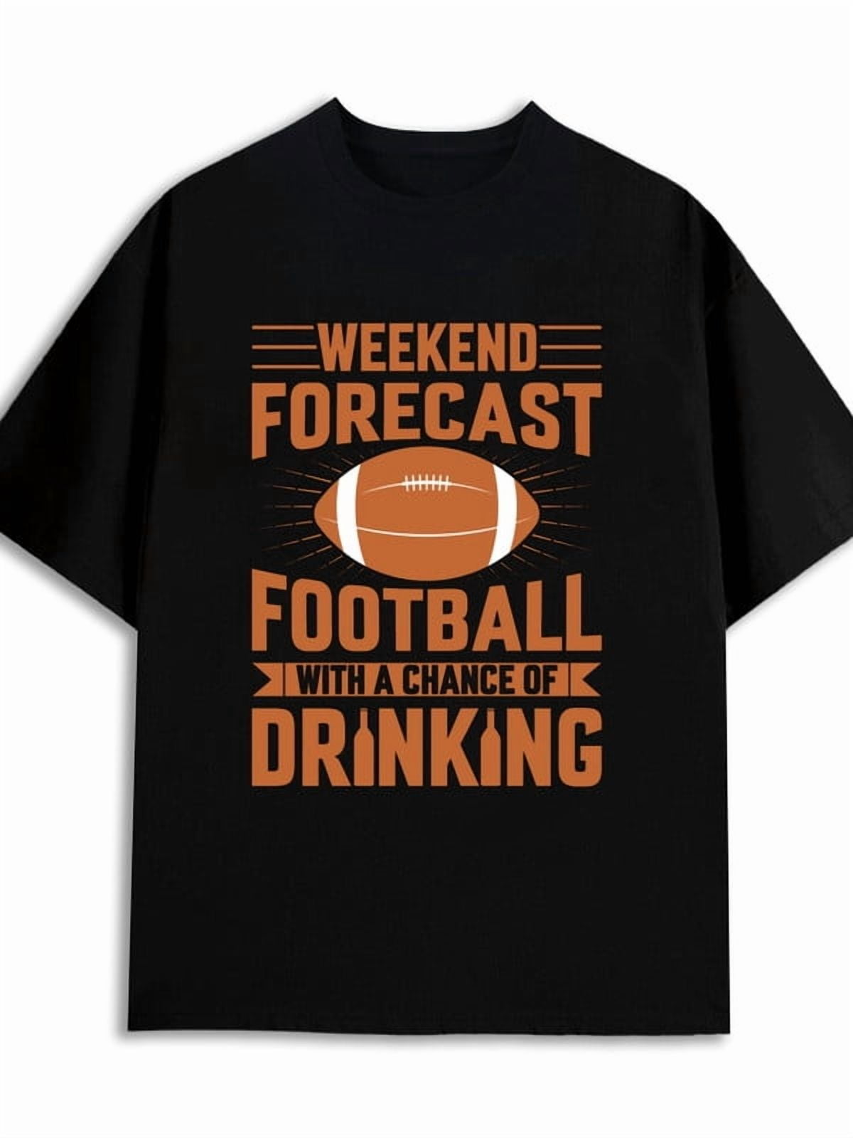 Football Forecast for men 180G 100% Cotton black Funny Unisex Shirt ...