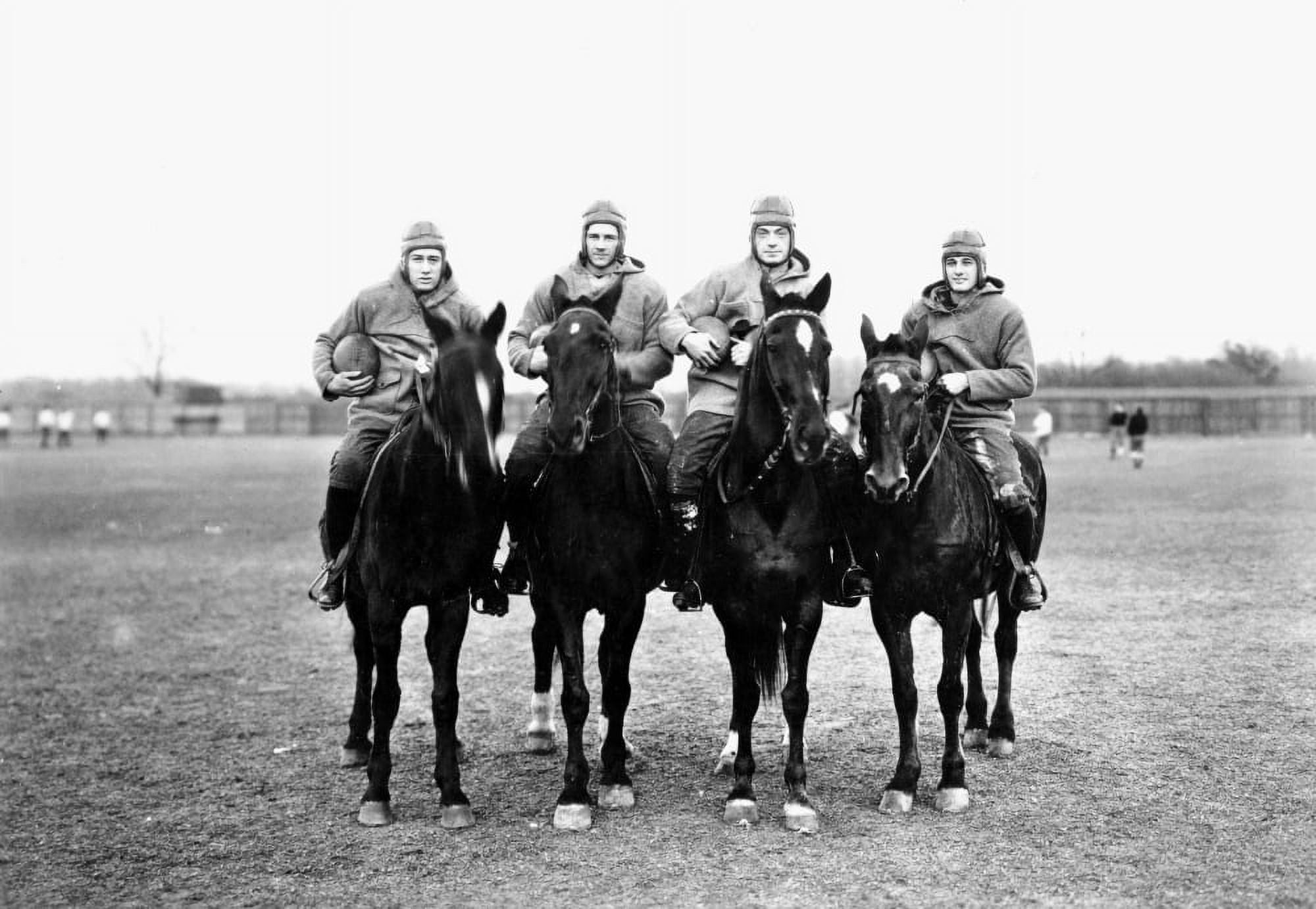 Football: Four Horsemen. /N'The Four Horsemen,' The Notre Dame ...