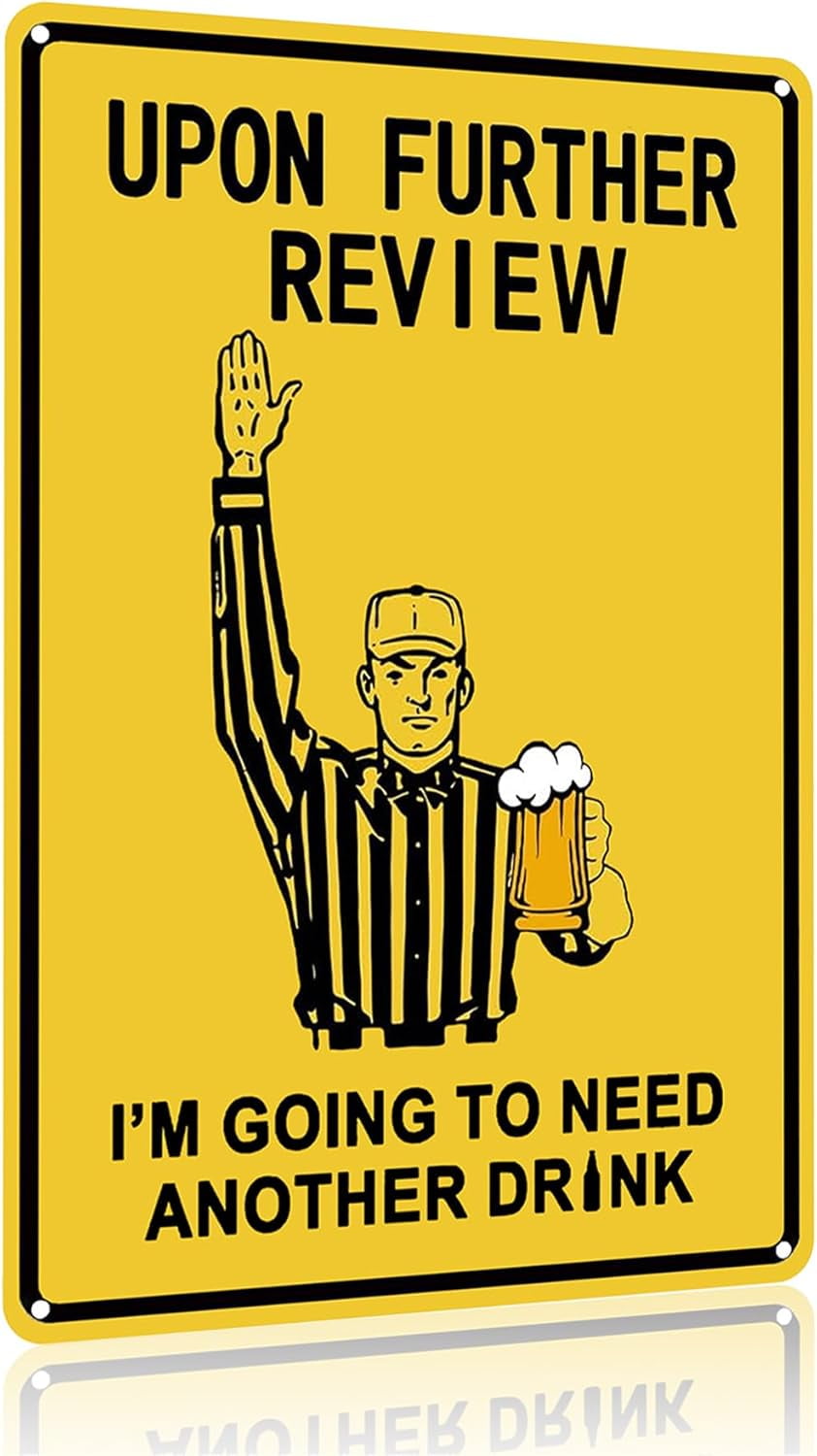 Football Gifts Vintage Football Sign Upon Further Review I'm Going To ...