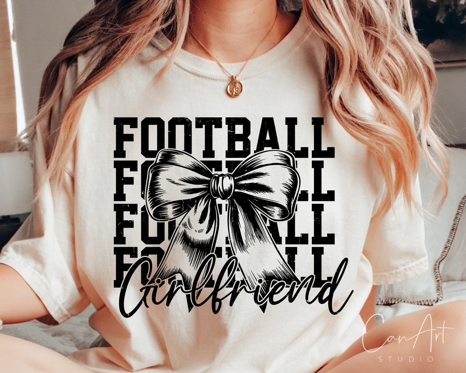 Football Girlfriend Svg Png, Retro Coquette Football T-Shirt Svg, Game ...