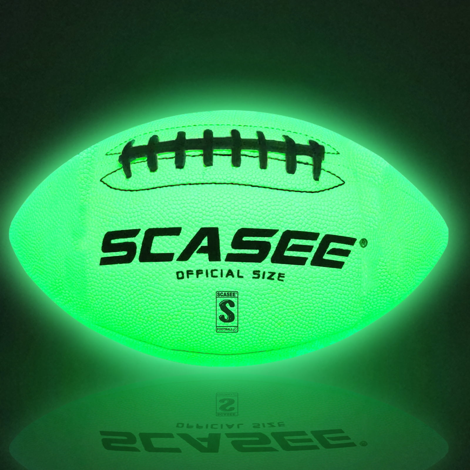 Football Glow in The Dark - Green Light Up Footballs Official Size 9 ...