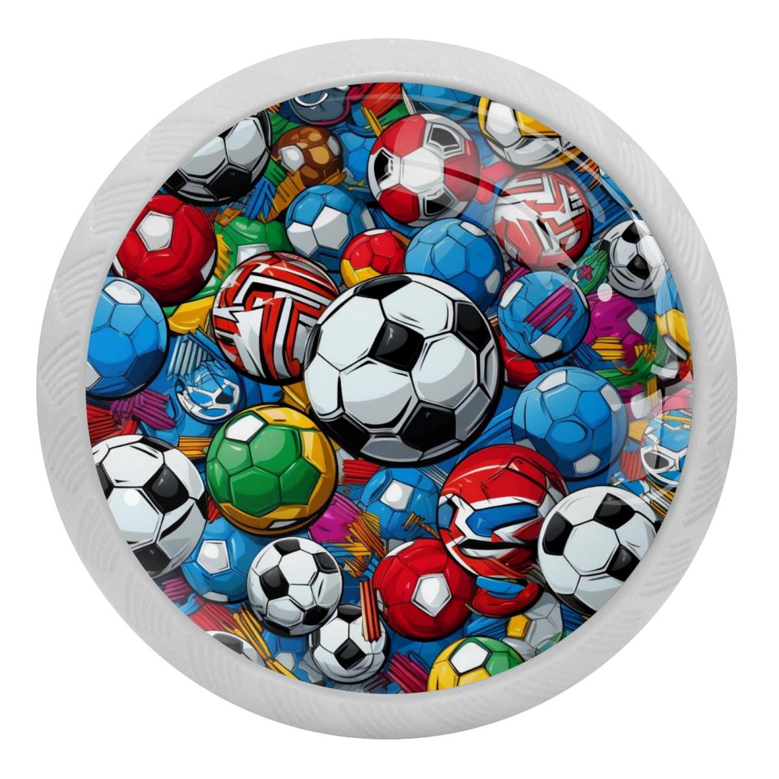 Football Glow-in-the-Dark Cabinet Knobs: Fluorescent Drawer Pulls (4 ...