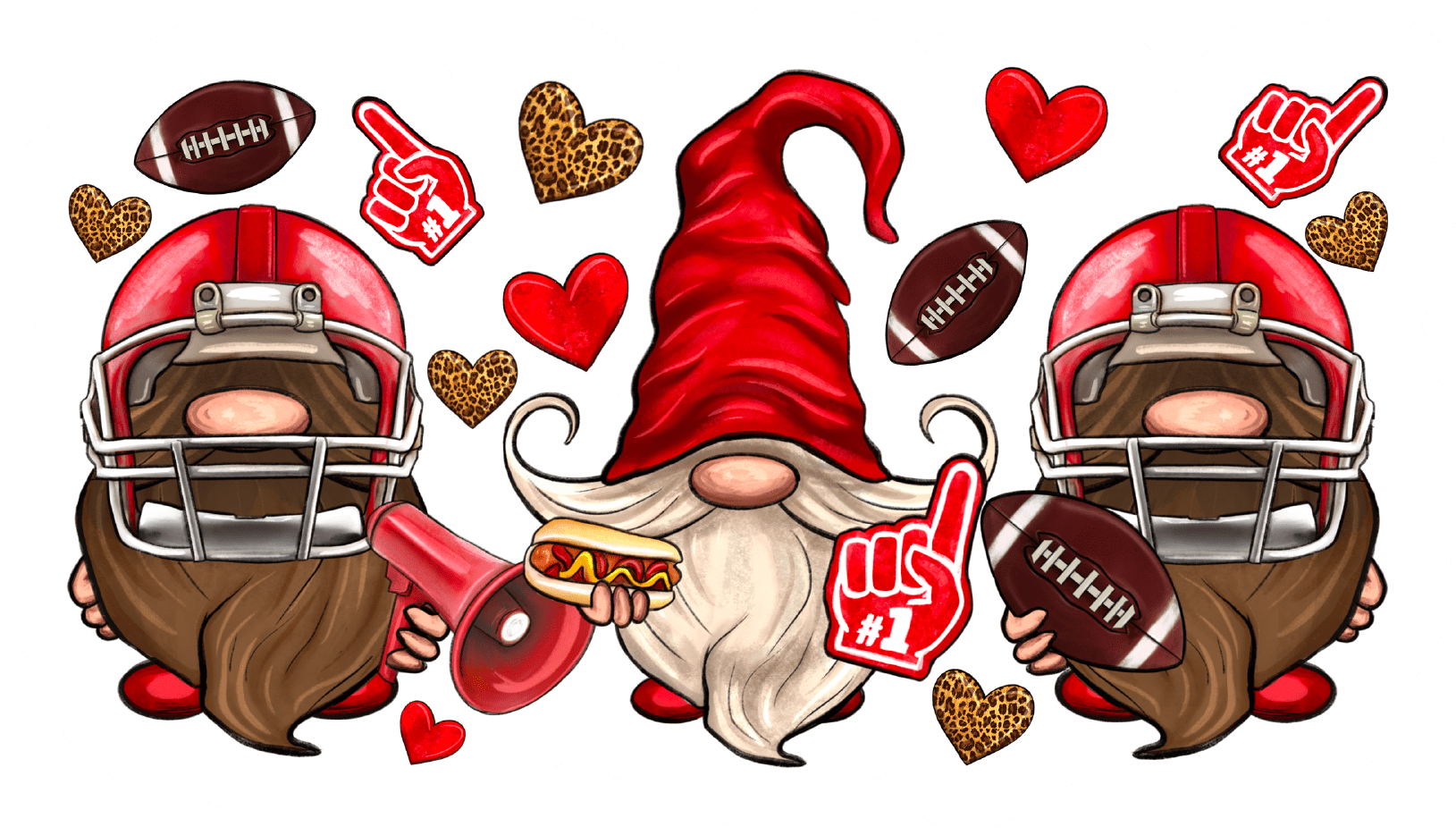 Football Gnomes Great Gift Idea Decal Sticker 2 Pack 5 Inch Stickers ...