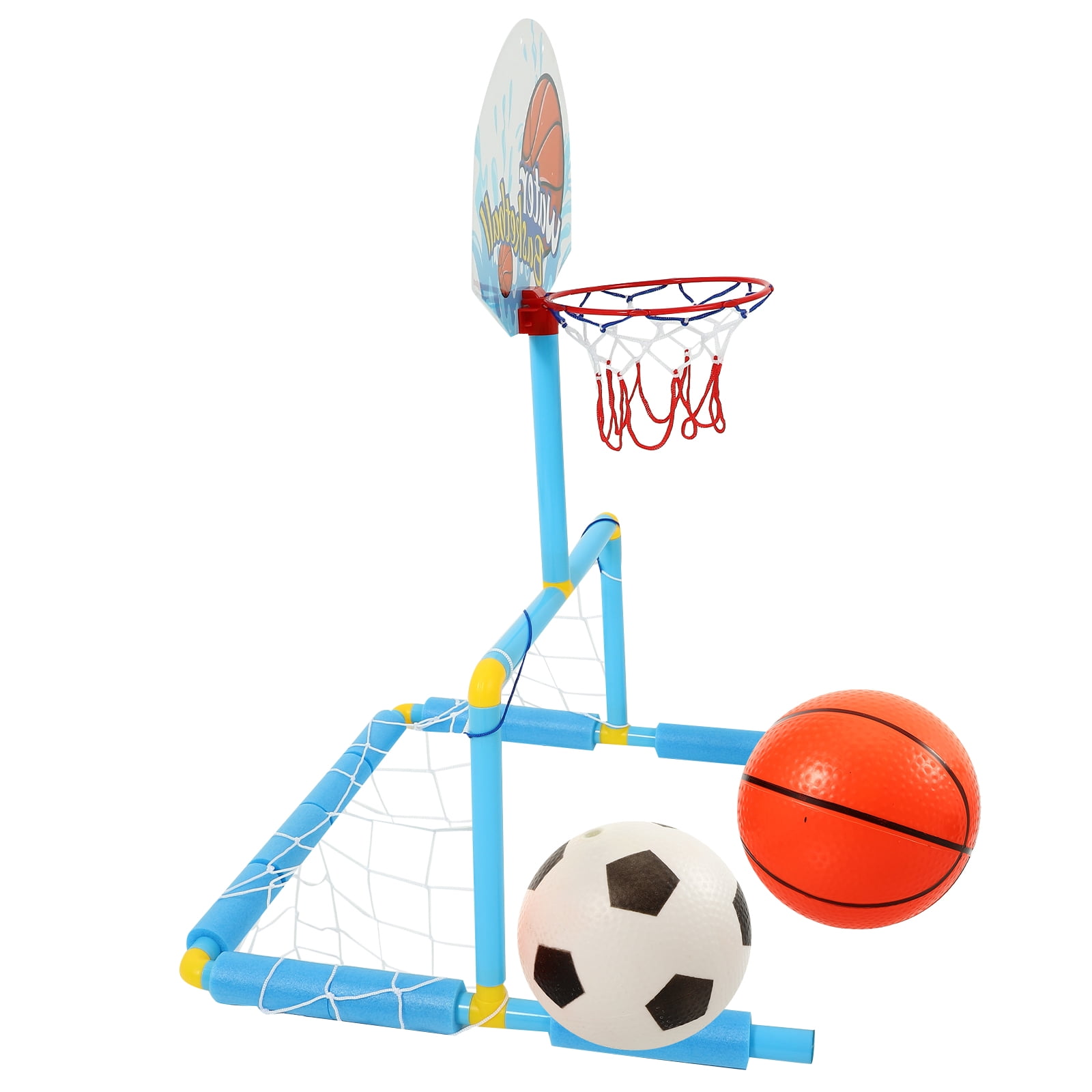Football Goal Basketball Hoop Soccer Swimming Pool for Kids Pool Prop ...