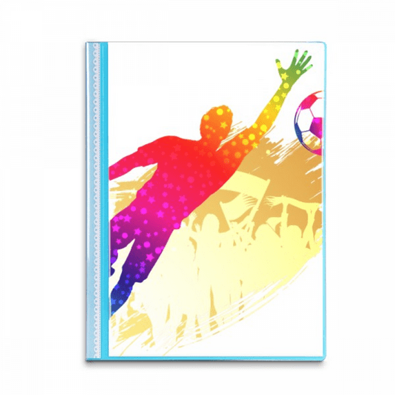 Football Goalkeeper Blocks Soccer Book Sheet Protectors Portfolio ...