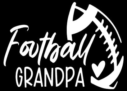 Football Grandpa - Car Window - Premium Vinyl Decal/Sticker - Walmart.com