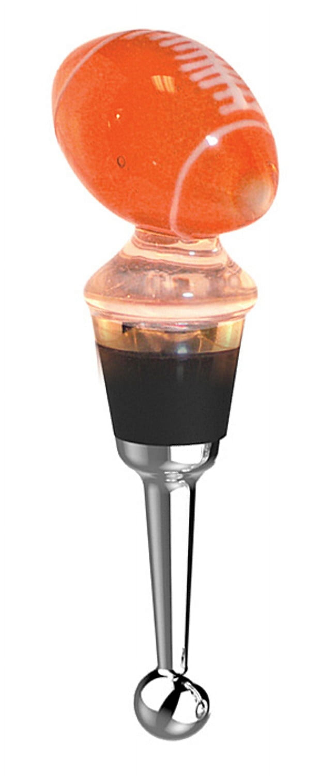 Football Gridiron Glass Wine Bottle Topper Stopper - Walmart.com