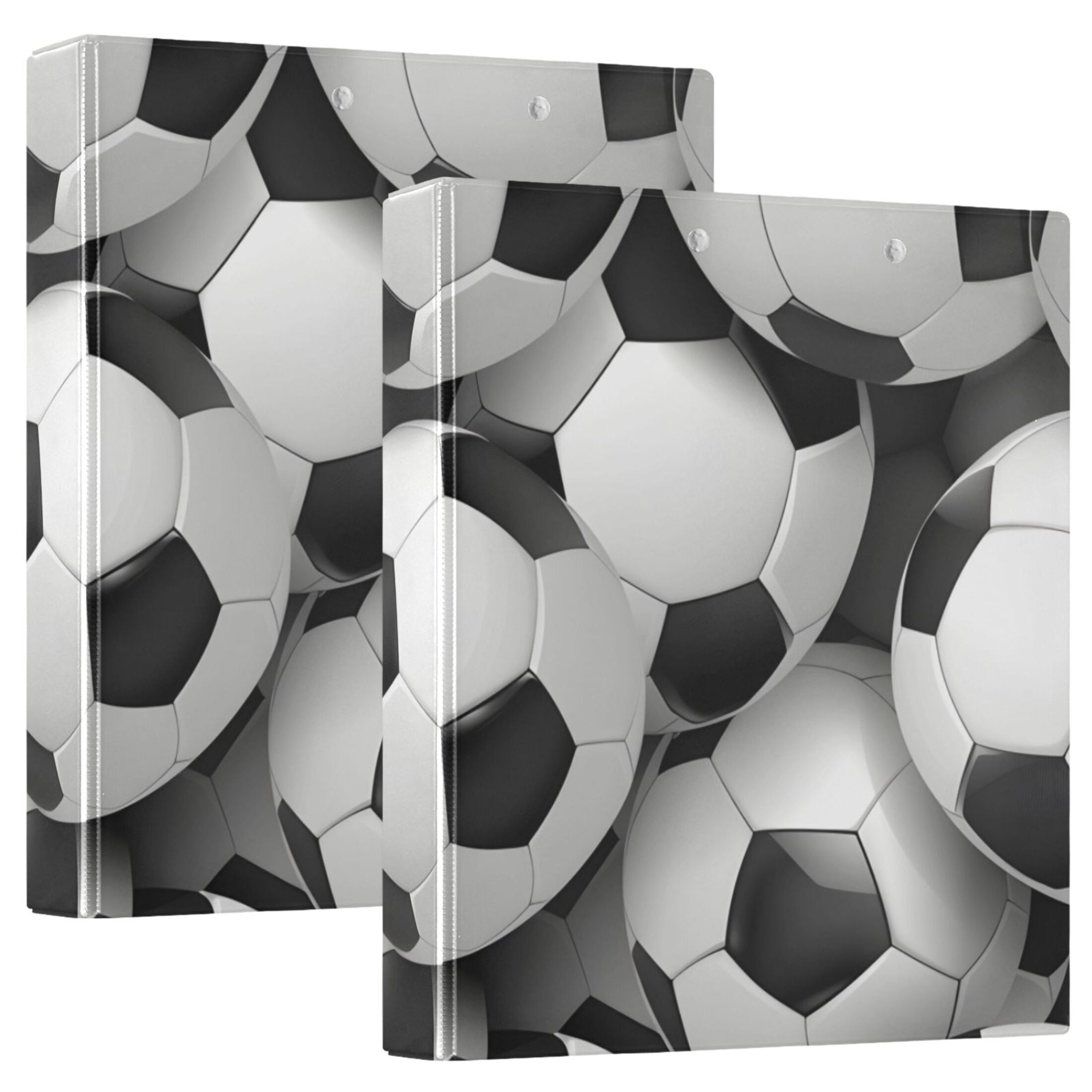 Football Hardcover 3 Ring Binder 1.5 inch Round Rings with Interior ...