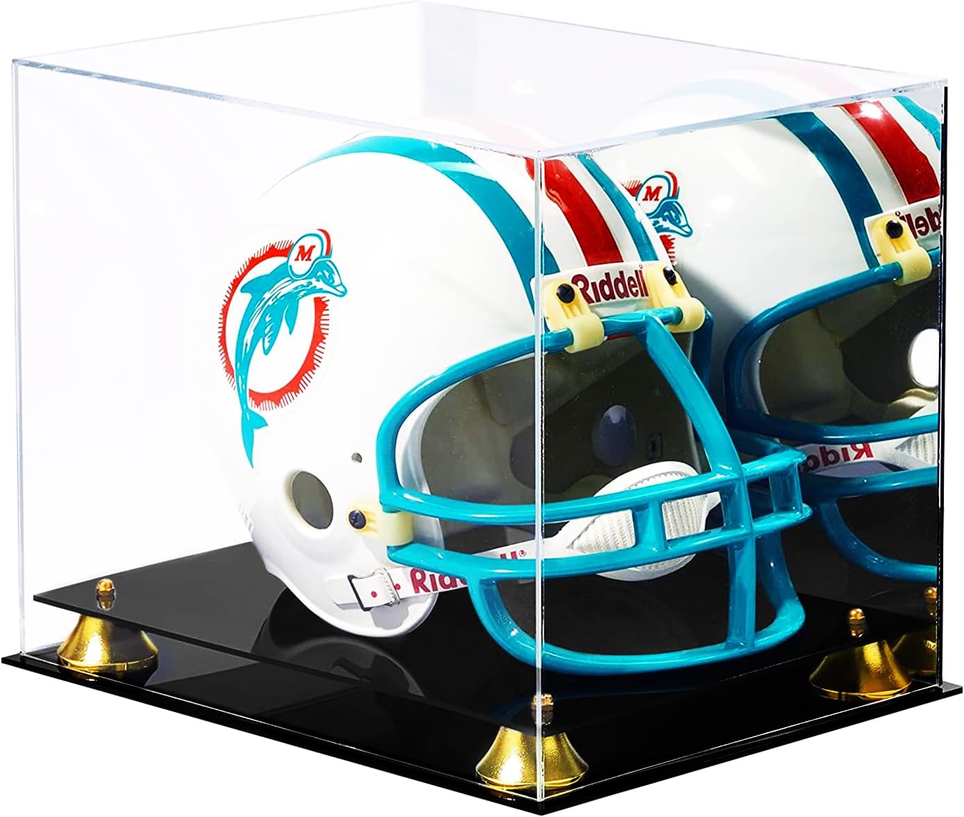 Football Helmet Display Case - Clear Acrylic Display Case, Full-Size ...