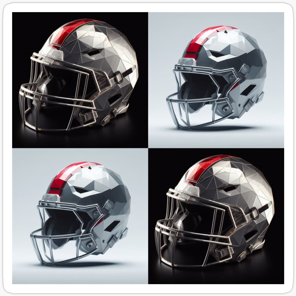 Football Helmet Pattern Sticker Baseball Sticker, Football Sticker ...