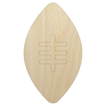 Football Sport Wood Shape Unfinished Piece Cutout Craft DIY Projects ...
