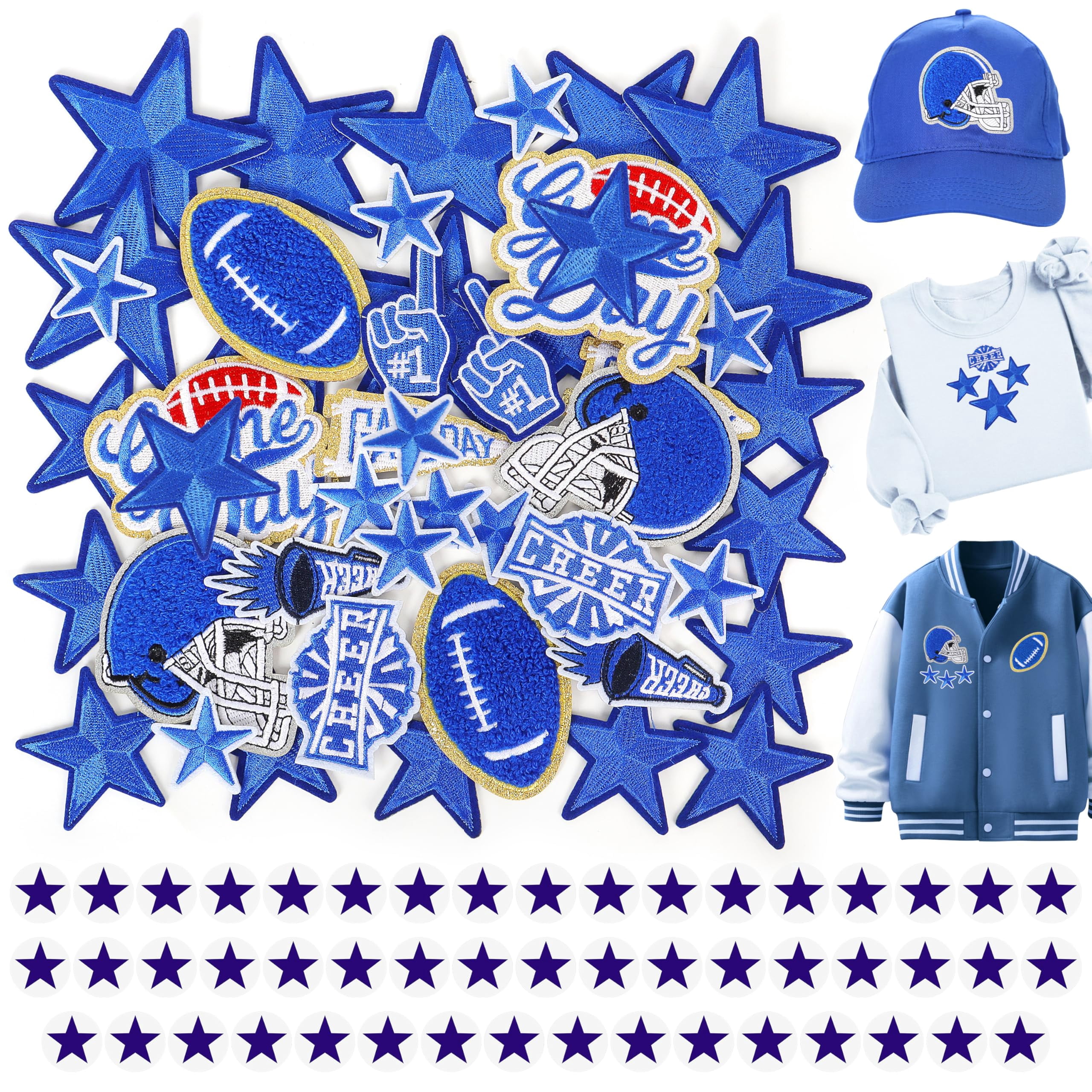 Football Iron On Cowboys Patches for Clothing: Meneng Embroidered ...
