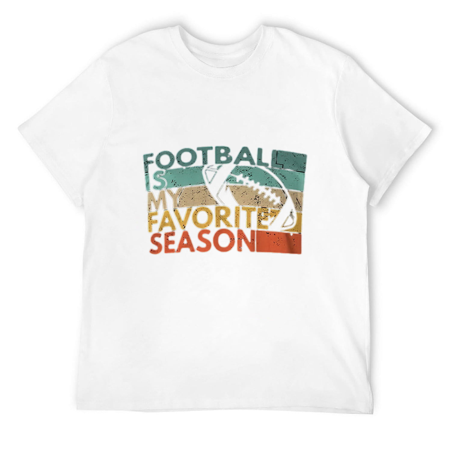 Football Is My Favorite Season Vintage Retro Football T-Shirt White ...