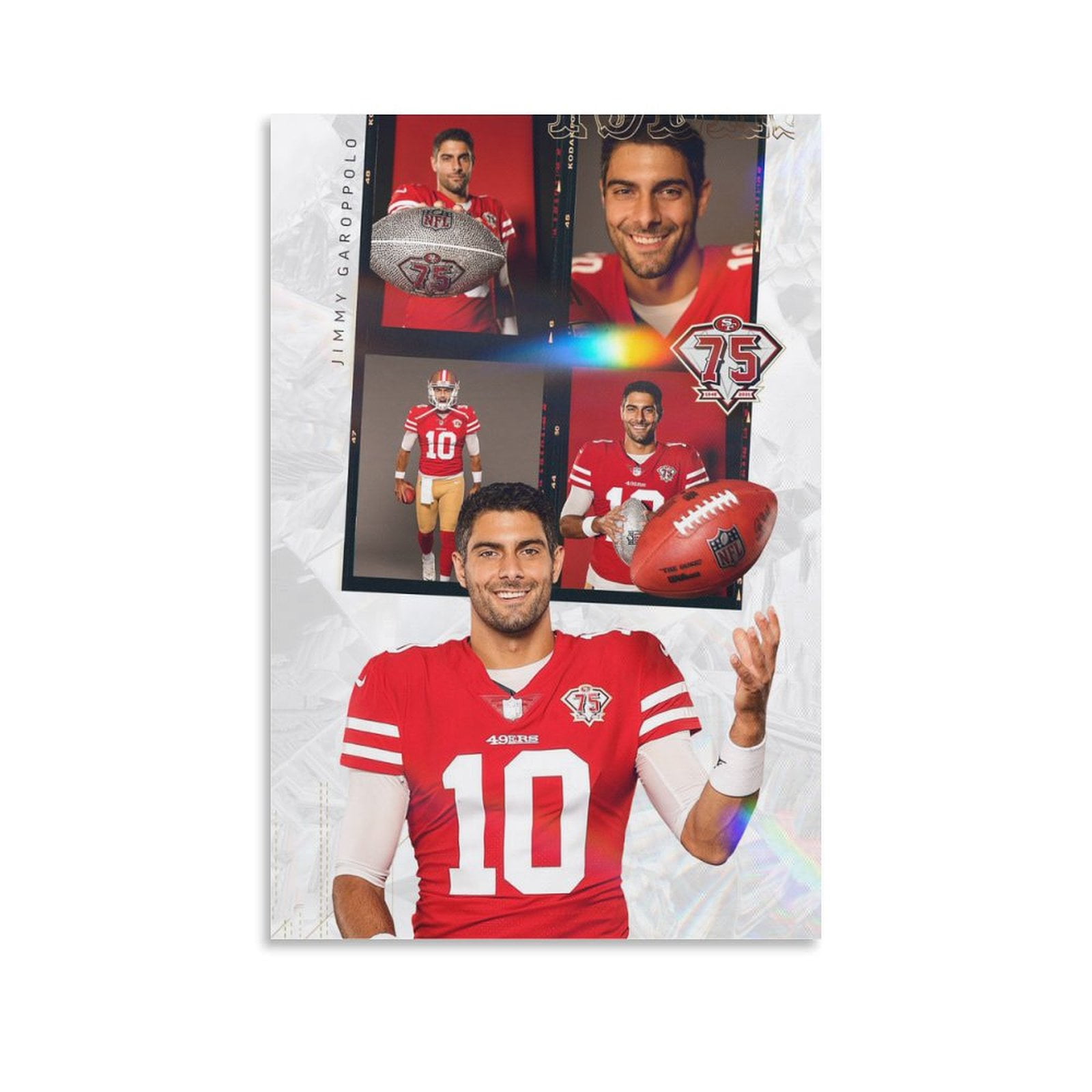 Football Jimmy Garoppolo Posters Wallpaper Canvas Art Poster and Wall ...