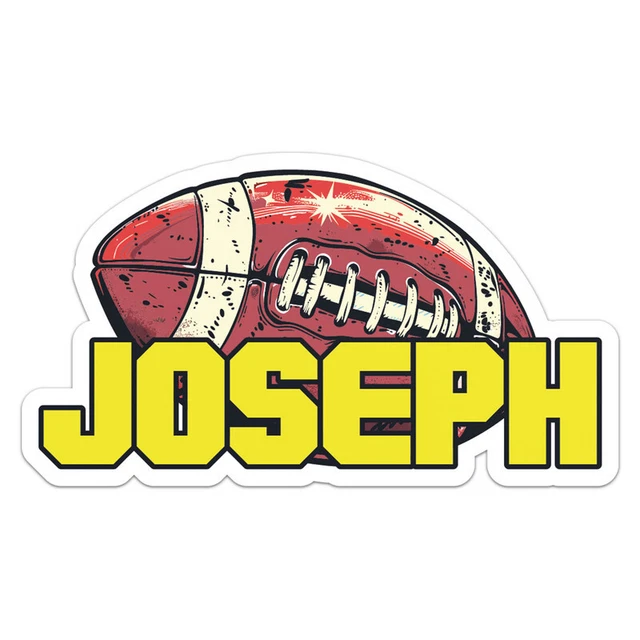Football Joseph Sticker Phone Decal Water Bottle Stickers Car Decals ...