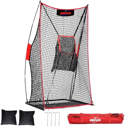 Football Kicking Net - 7X4FT Portable Football Throwing Net with Target ...