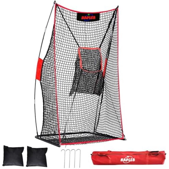 Football Kicking Net - 7X4FT Portable Football Throwing Net with Target ...