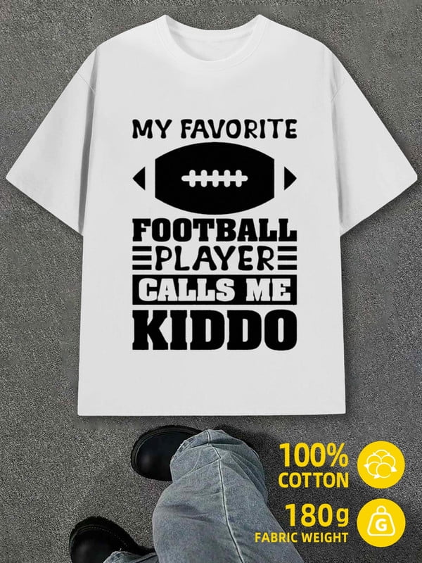 Football Kiddo Tee for men white 180G 100% Cotton Regular fit,casual ...