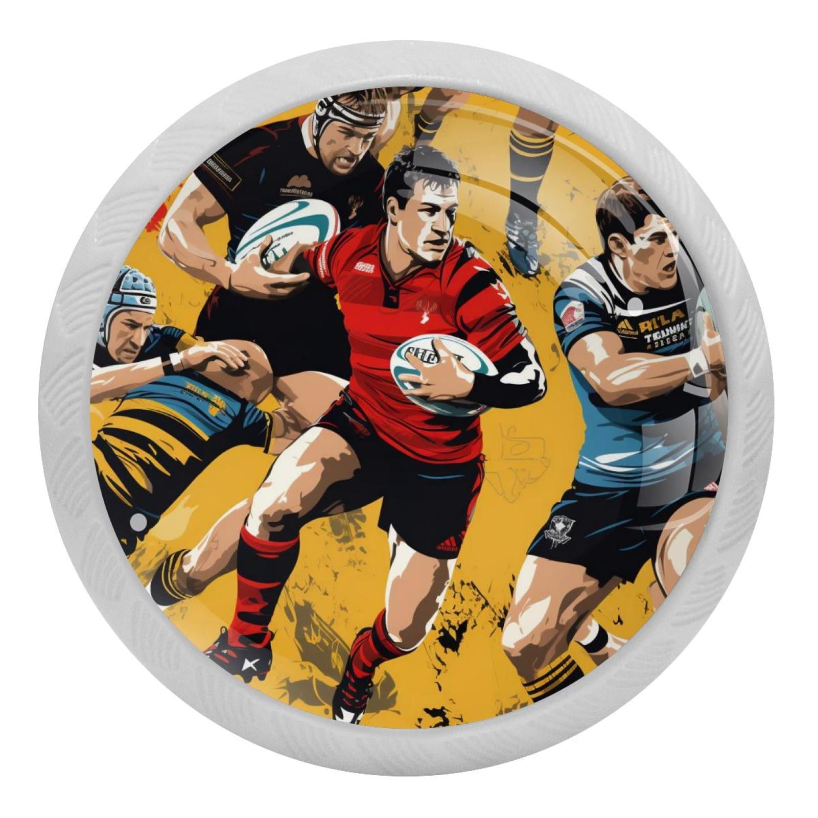 Football Kitchen Hardware: Fluorescent Drawer Pulls - Round 4-Pack ...