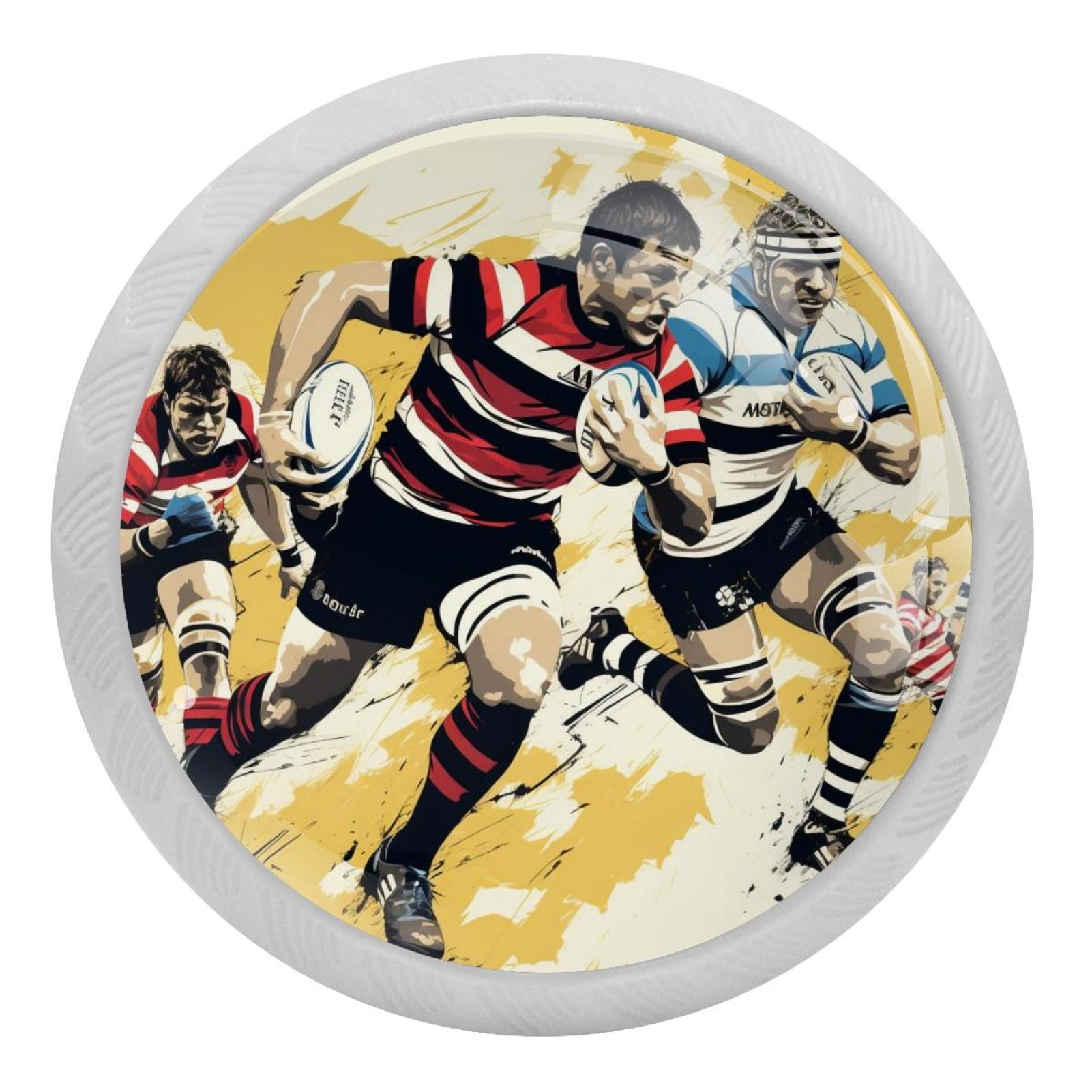 Football Kitchen Hardware: Fluorescent Drawer Pulls - Round 4-Pack ...