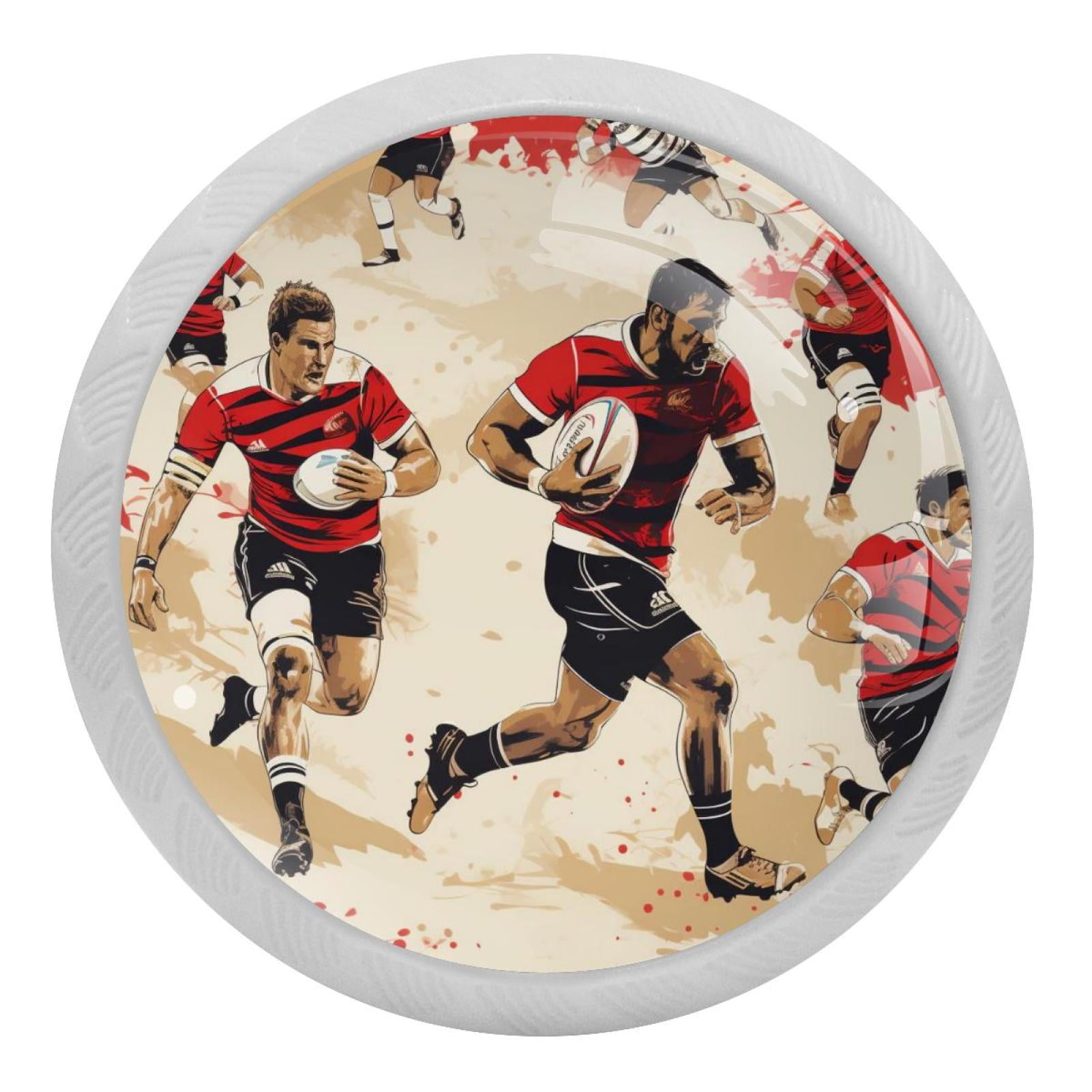 Football Kitchen Hardware: Fluorescent Drawer Pulls - Round 4-Pack ...