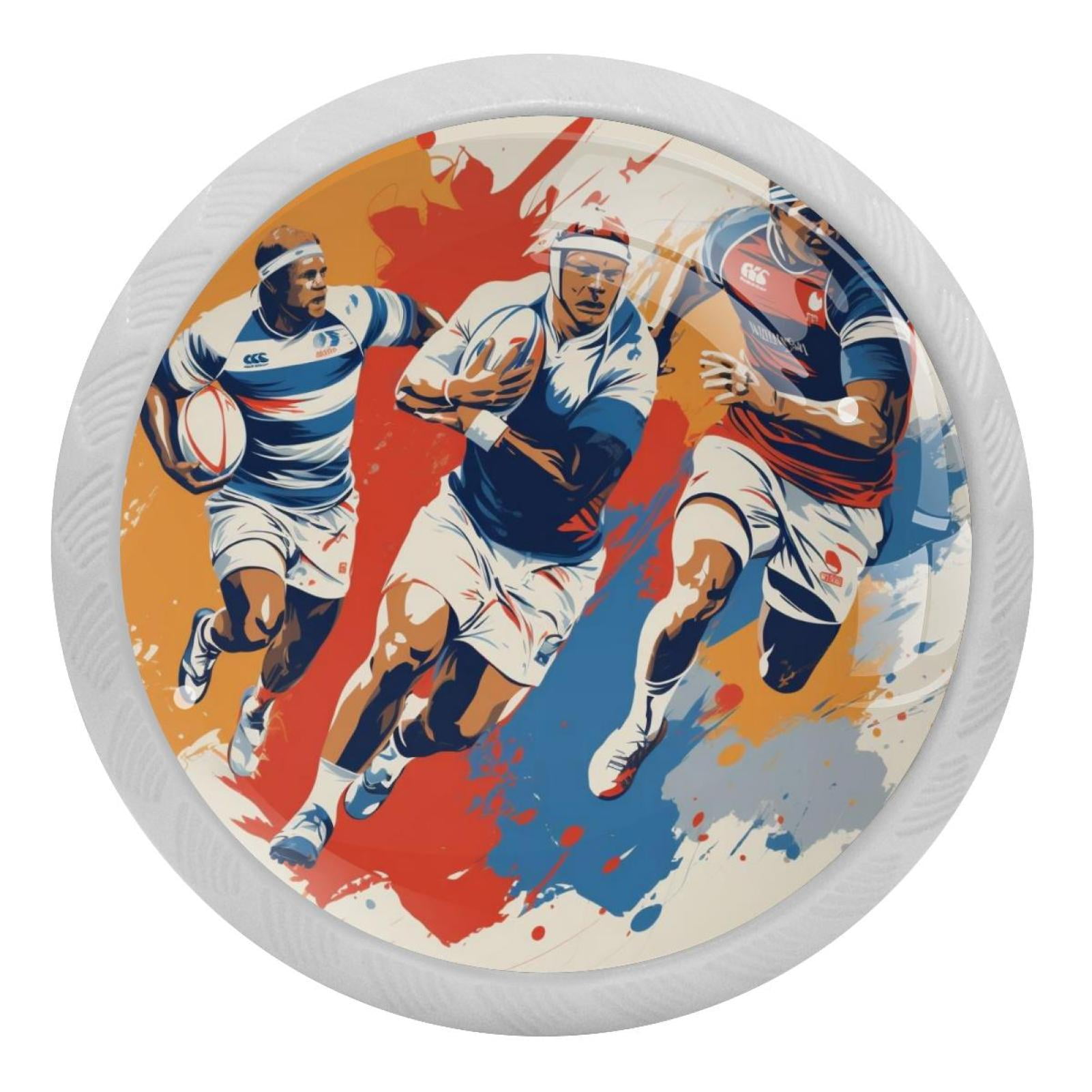 Football Kitchen Hardware: Fluorescent Drawer Pulls - Round 4-Pack ...