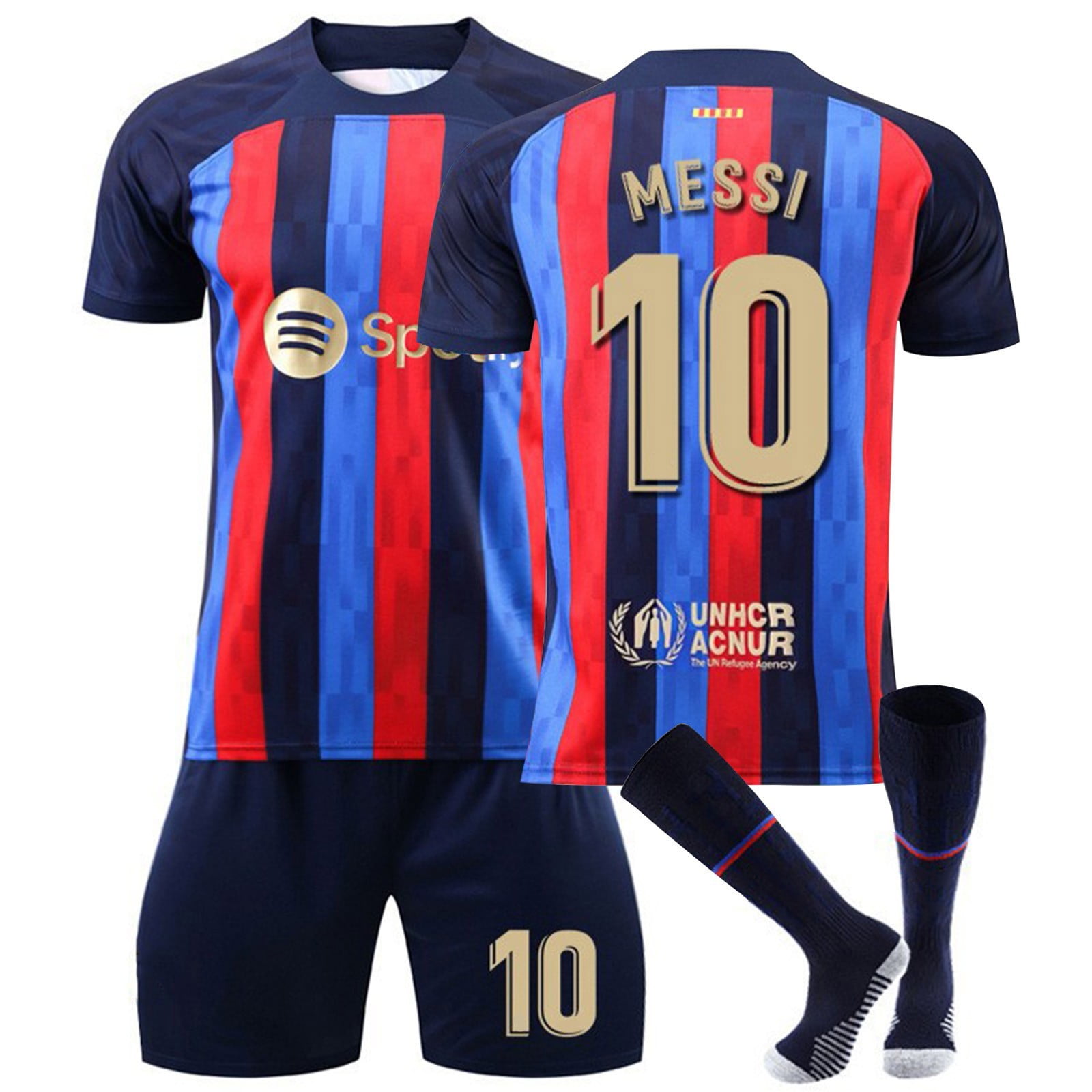 Football Kits Kids & Adults Soccer Jersey Kit Home/Away Football Strips ...