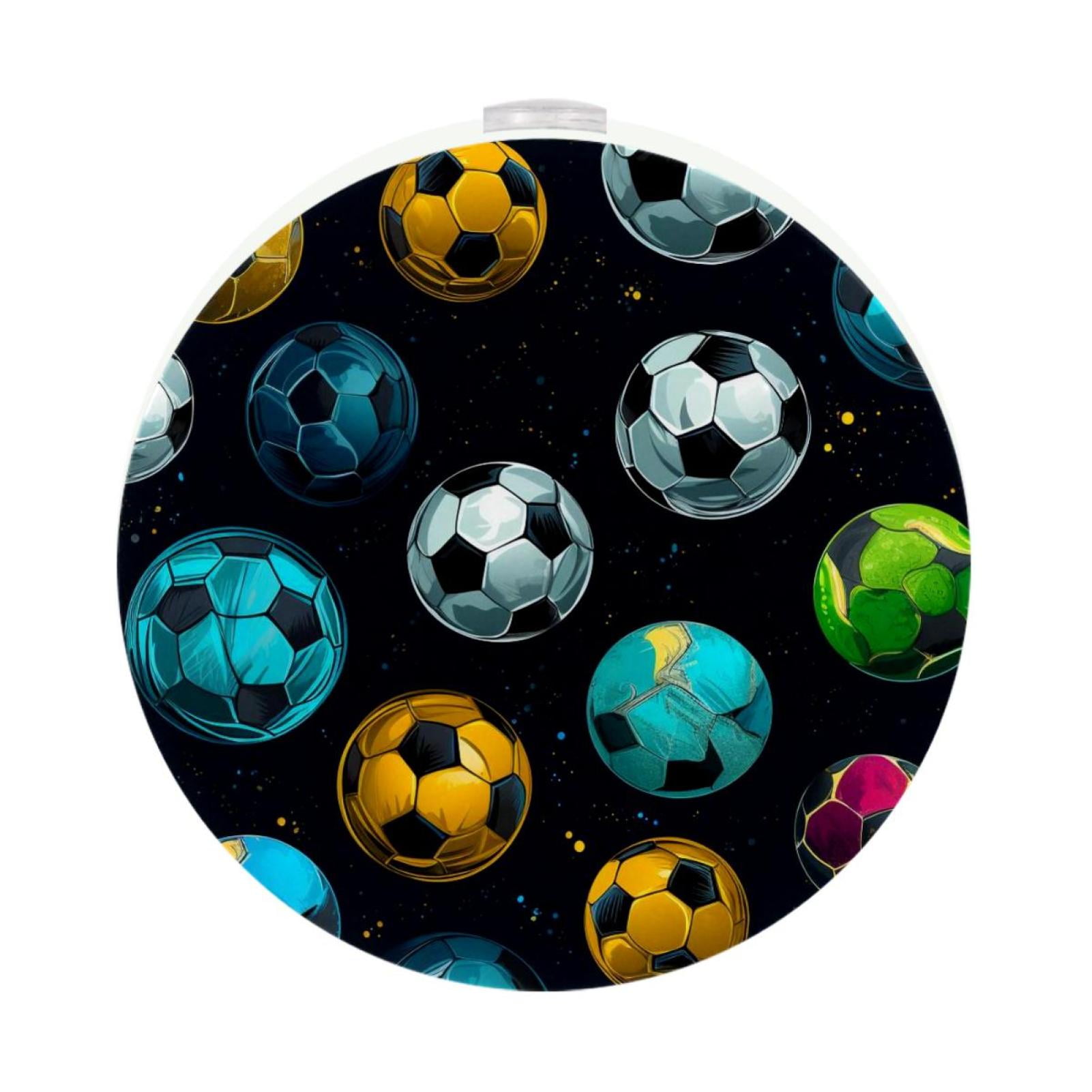 Football LED Round Night Light - 2PCS, Dimmable Plug-in Nightlight with ...