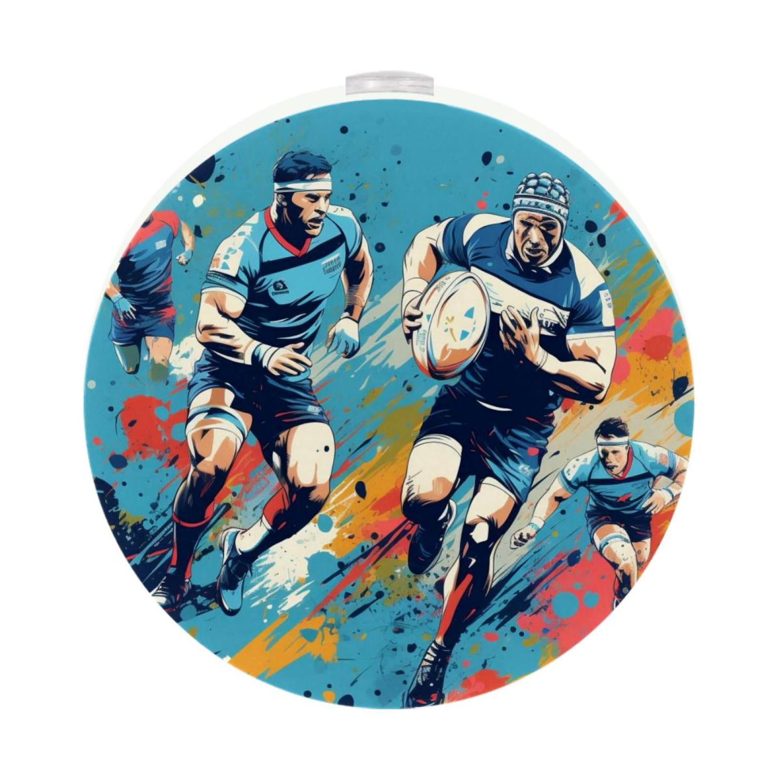 Football LED Round Night Light-2PCS - Plug-in Smart Sensor Nightlights ...