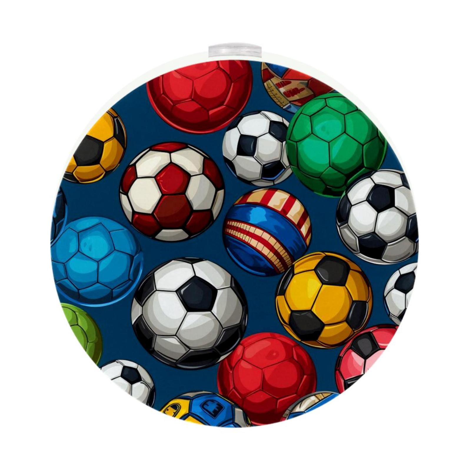 Football LED Round Night Light-2PCS, Wireless Stick-on Motion Sensor ...