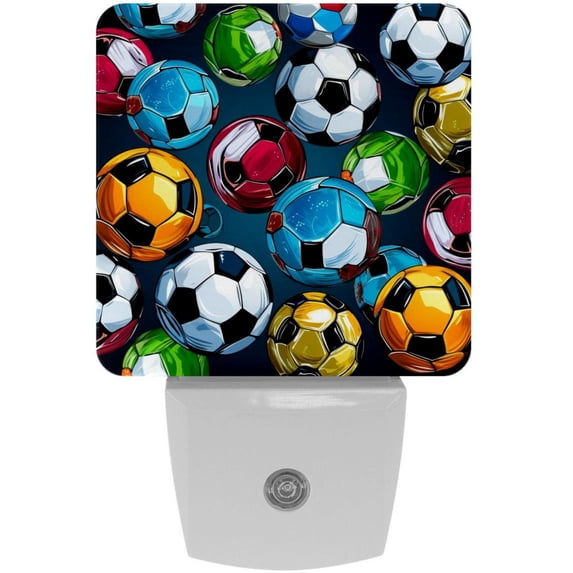 Football LED Square Night Light - Small and Bright Square-shaped LED ...