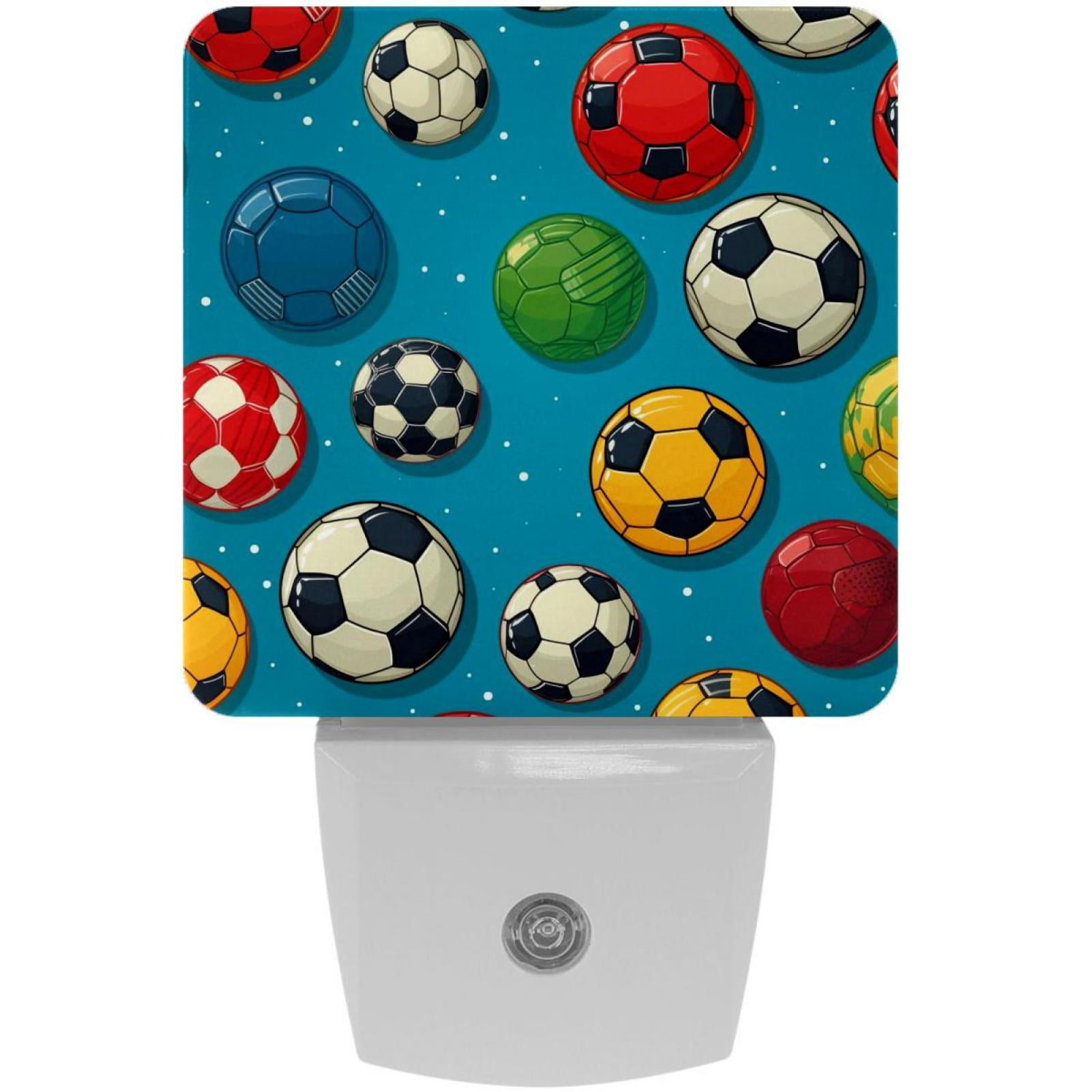 Football LED Square Night Lights - Energy Efficient and Stylish Bedroom ...