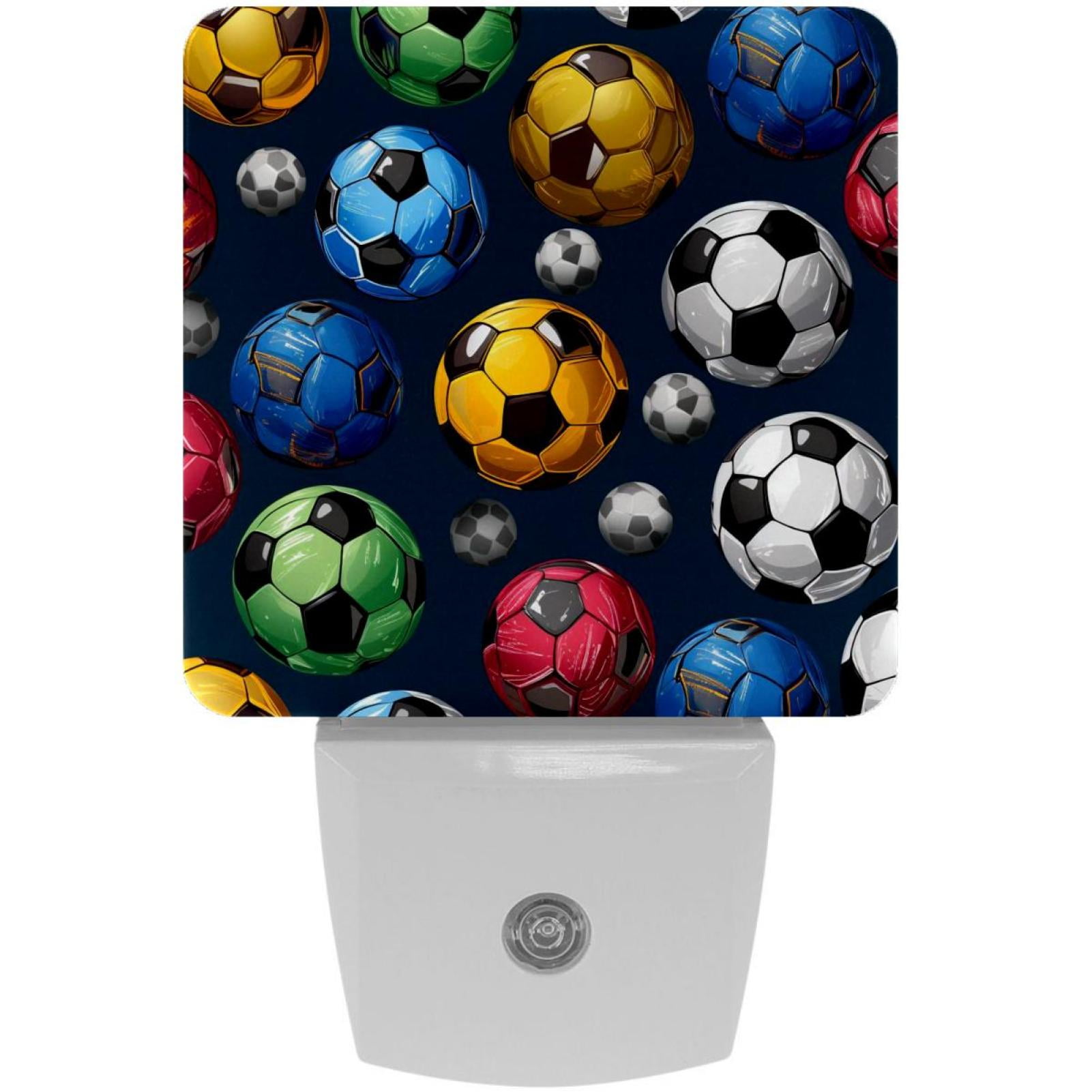 Football LED Square Night Lights - Energy Efficient and Stylish Bedroom ...