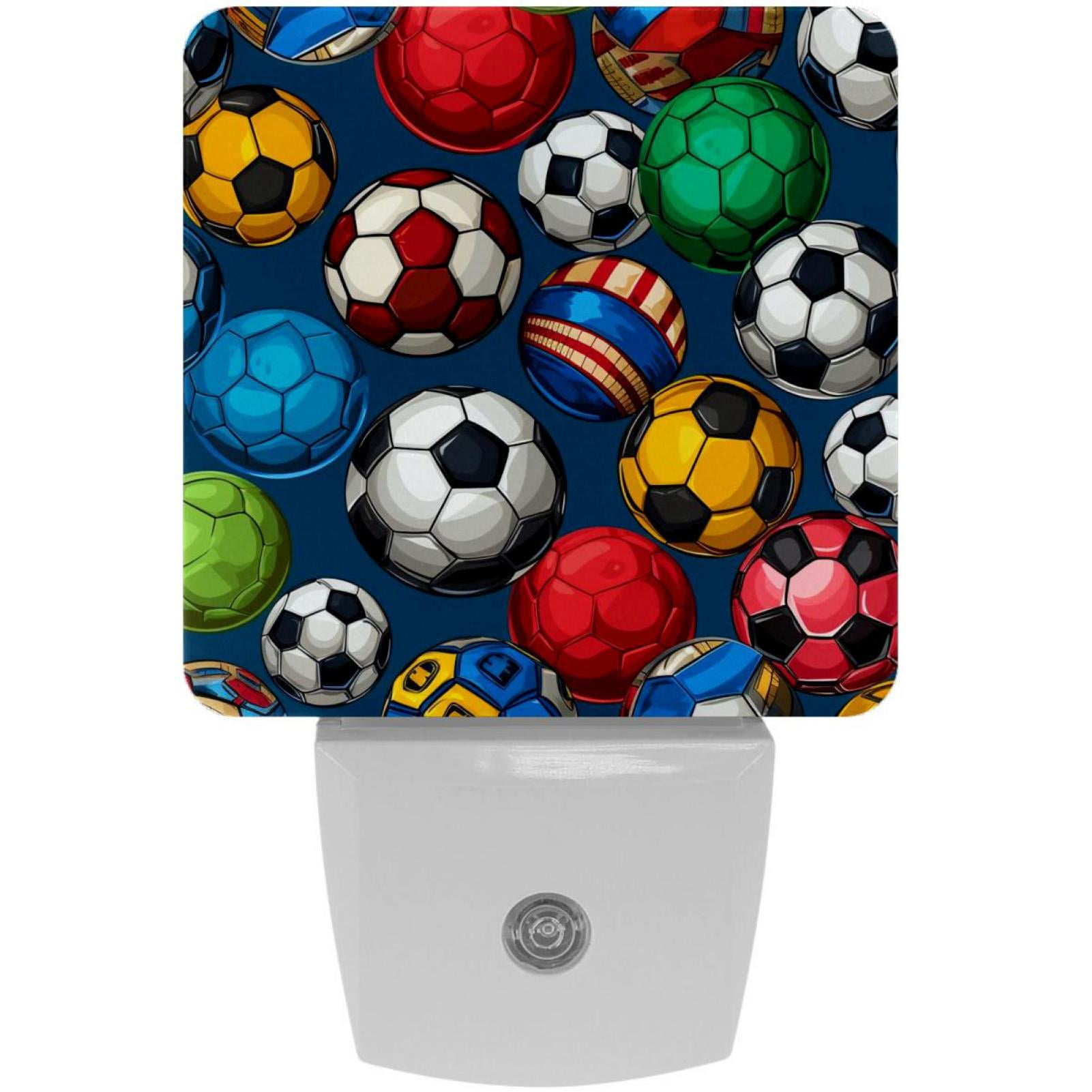 Football LED Square Night Lights - Energy Efficient and Stylish Bedroom ...