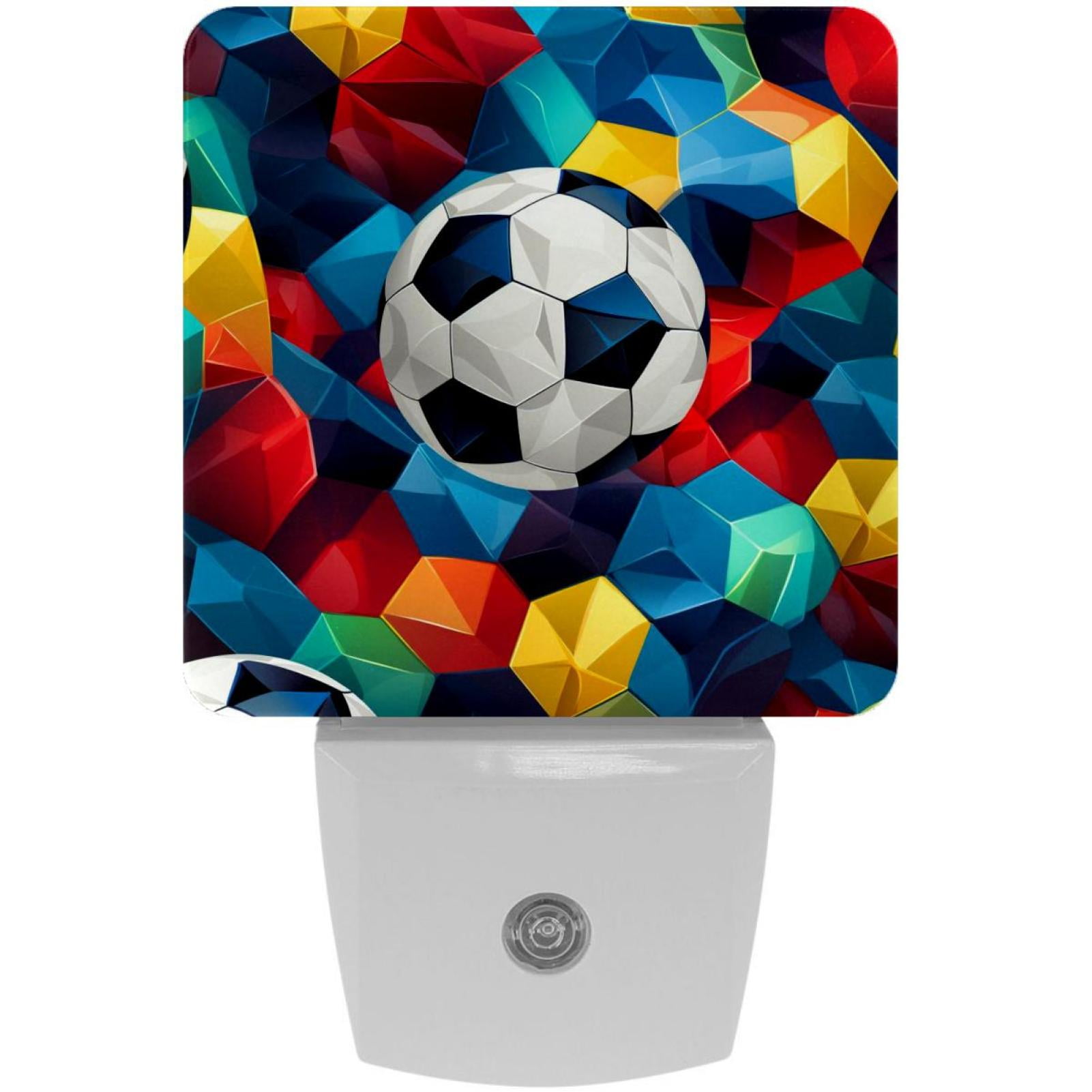 Football LED Square Night Lights - Modern Design, Soft Glow, Energy ...
