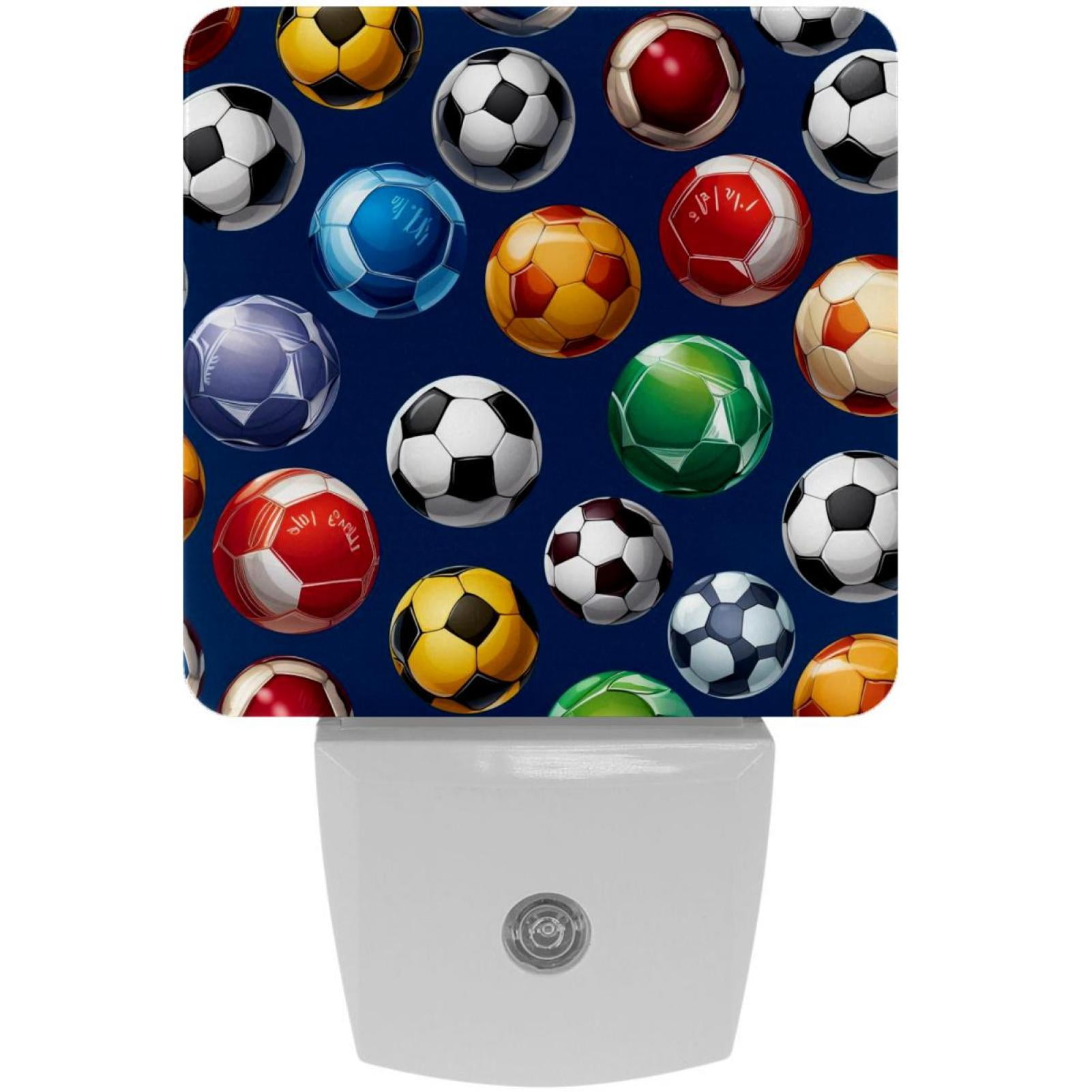 Football LED Square Night Lights - Modern and Versatile Plug-in ...