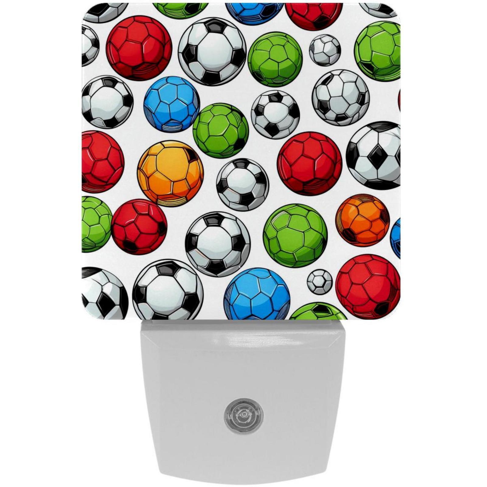 Football LED Square Night Lights - Modern and Versatile Plug-in ...