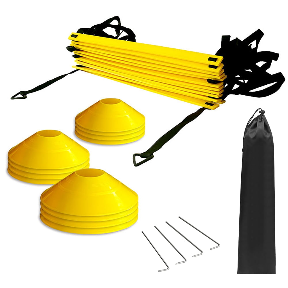 Football Ladder,Ladder Set 19.7ft 12 Speed Ladder 19.7ft Soccer Fitness ...