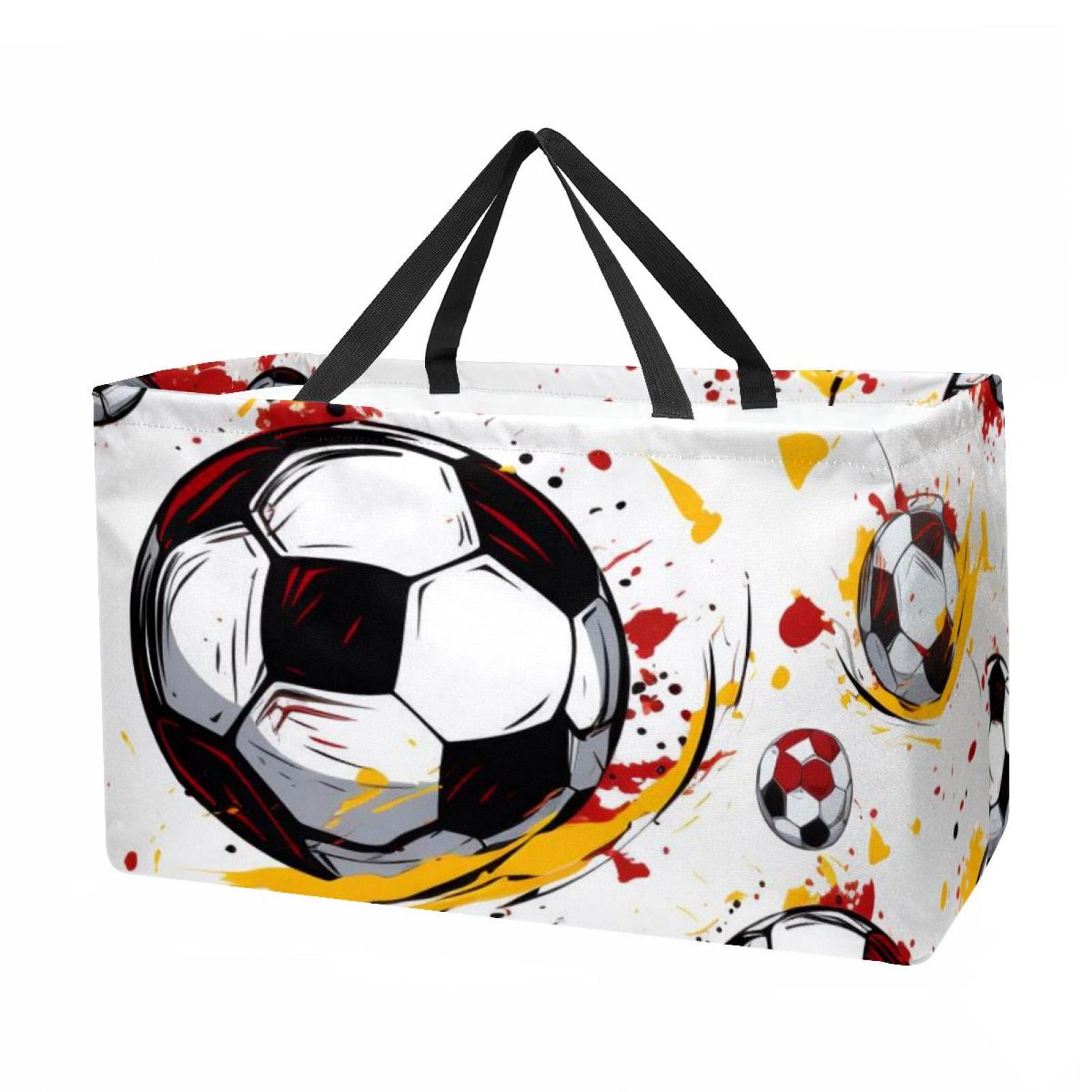 Football Large Capacity Reusable Foldable Oxford Cloth Storage Bin ...